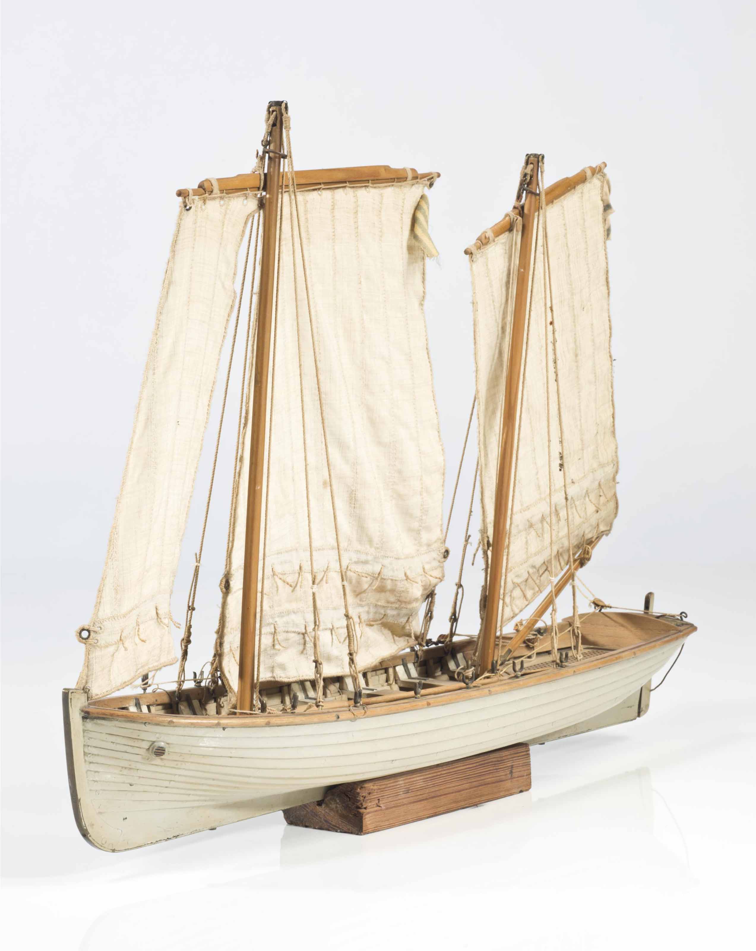 CHALOUPE SOUS VOILES DE LA PREMIERE MOITIE DU XXEME SIECLE