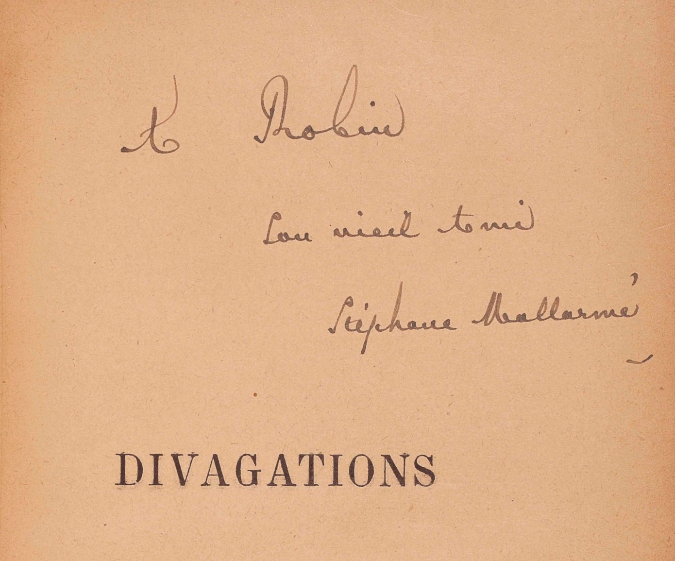 Stéphane MALLARMÉ. Divagations. Paris: Bibliothèque Charpentier; Eugène ...