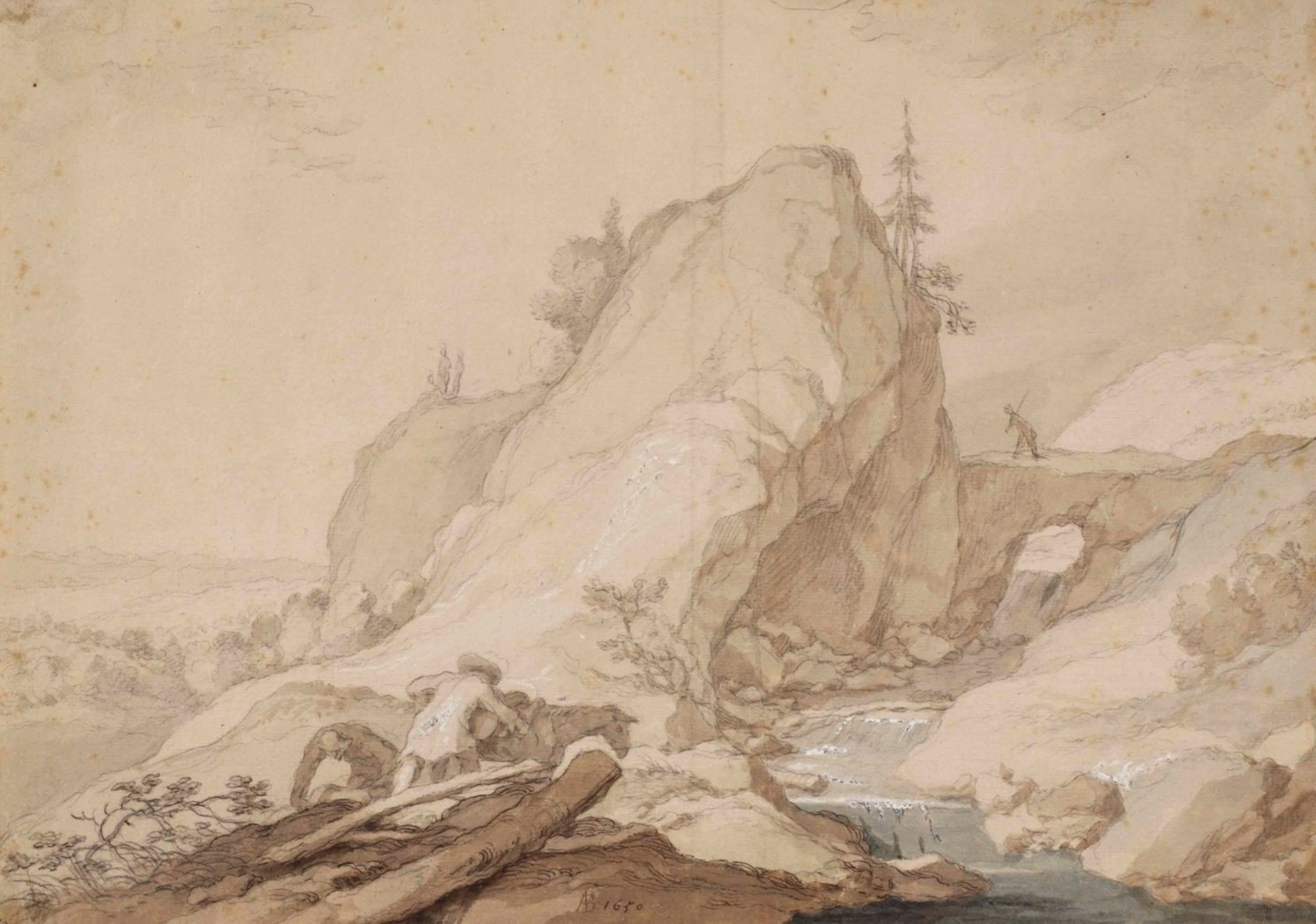 Abraham Bloemaert (Gorinchem 1564/66-1651 Utrecht), A mountainous ...