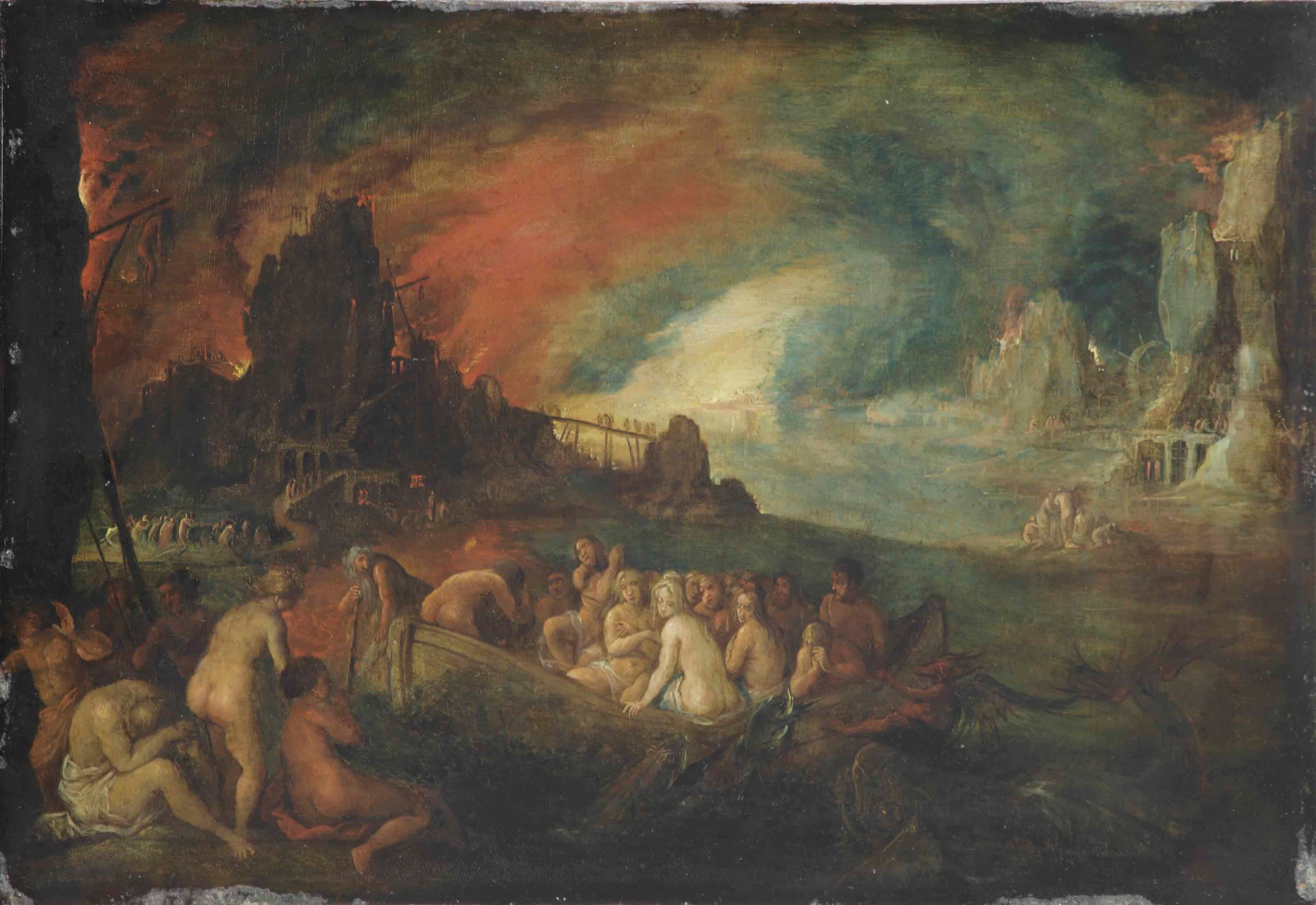 Circle of Jan Breughel II (Antwerp 1601-1678), The Descent into Hell ...