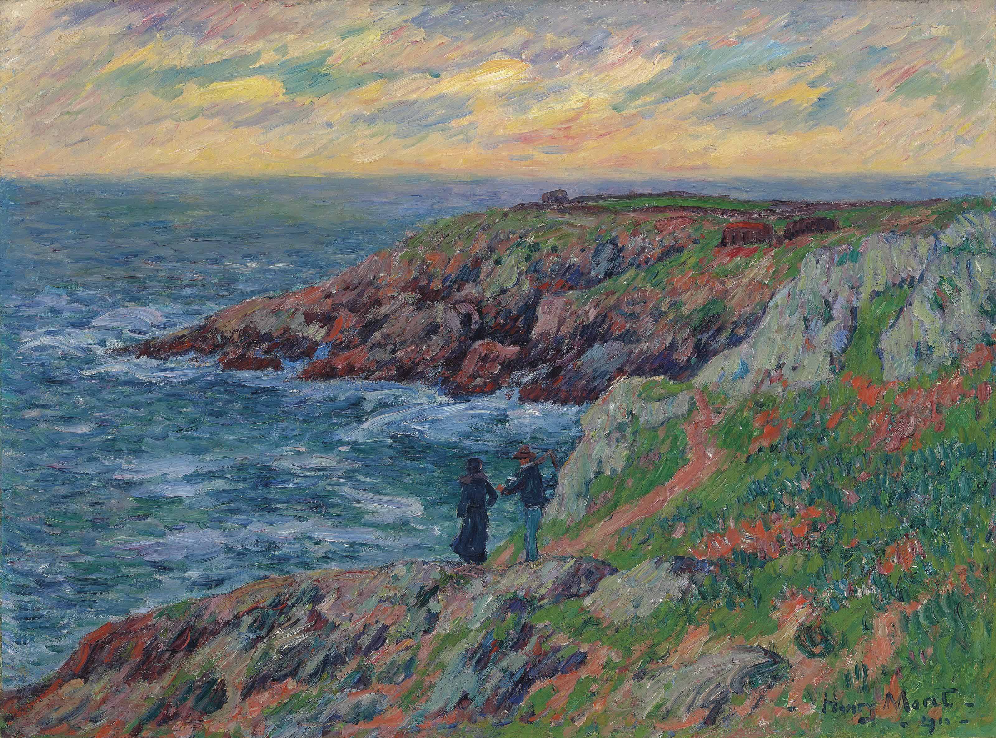 Henry Moret (1856-1913) , Falaises de Clohars-Carnöet | Christie's