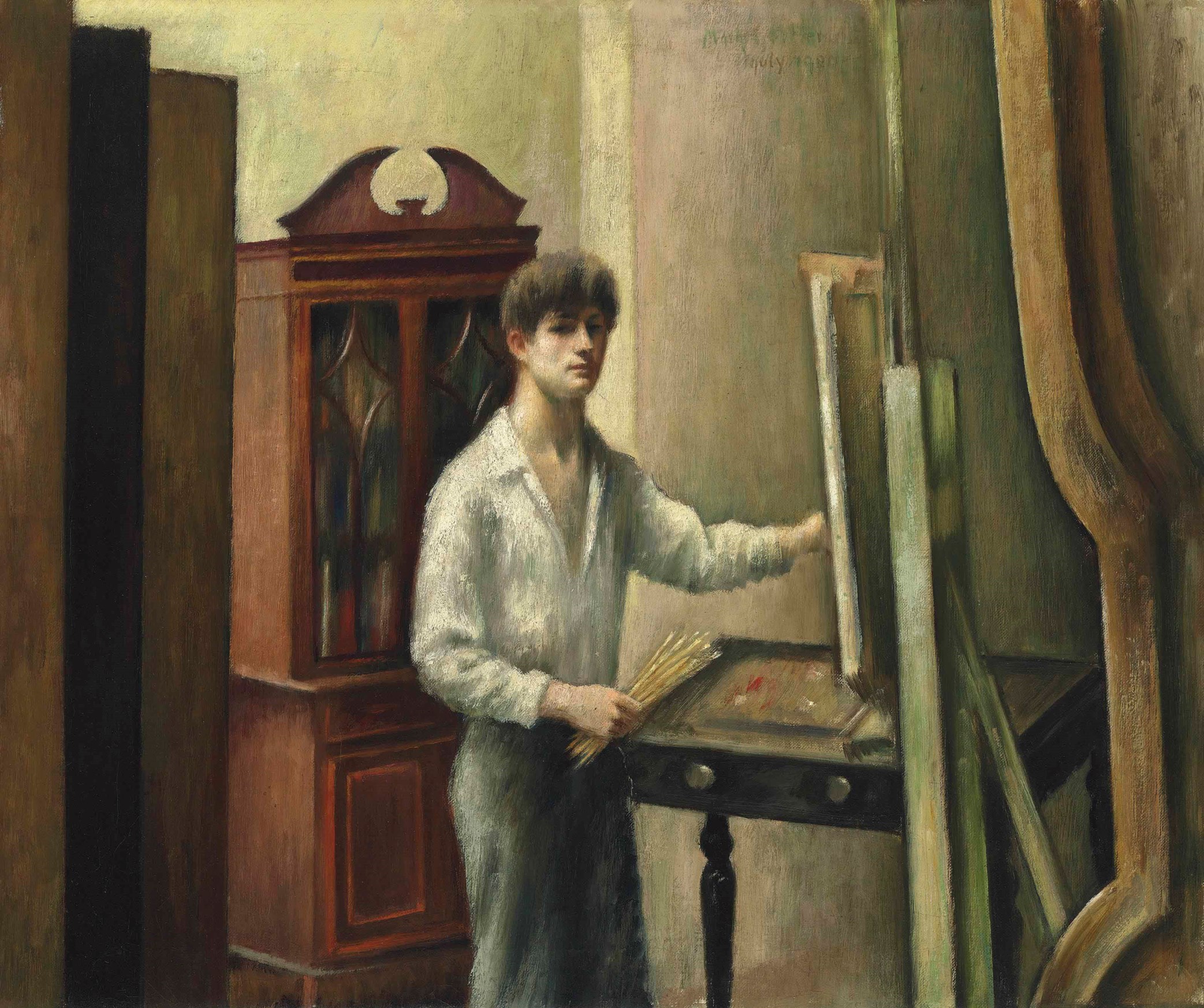 Mark Gertler (1891-1939), The Artist in his Studio | Christie's
