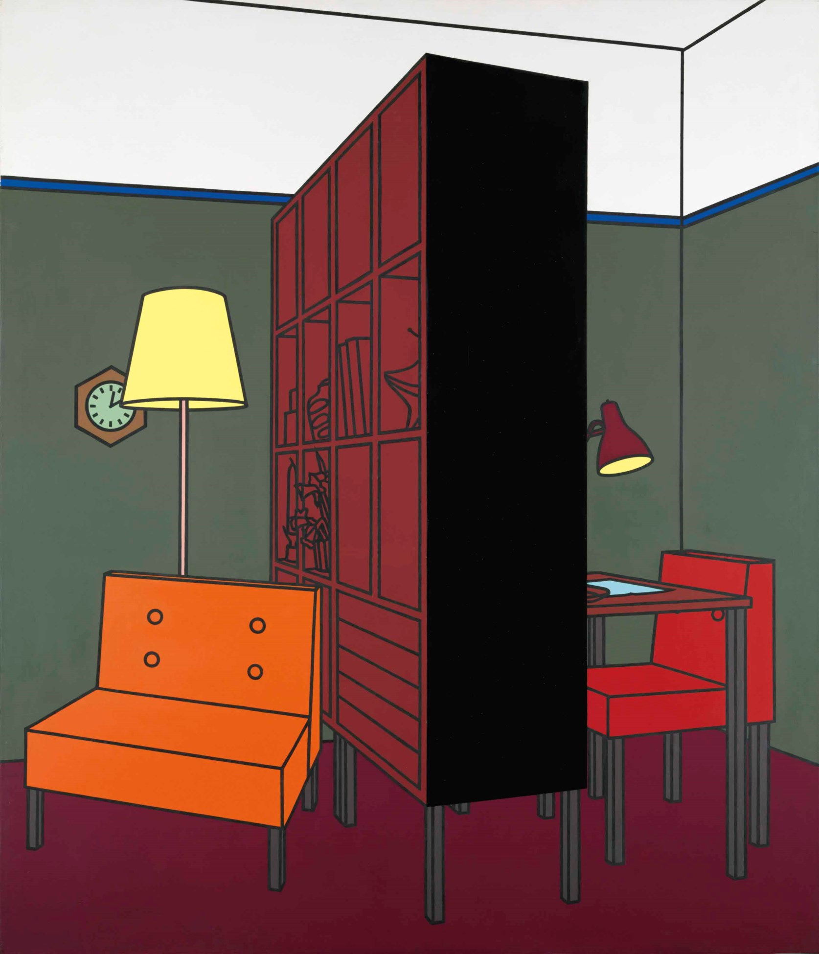 Patrick Caulfield, R.A. (1936-2005), Interior with Room Divider ...