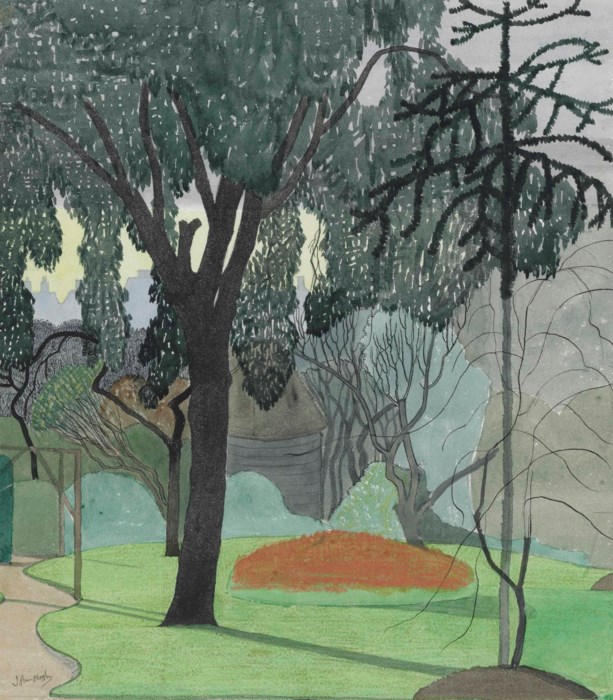 John Nash, R.A. (1893-1977), Garden Scene | Christie's