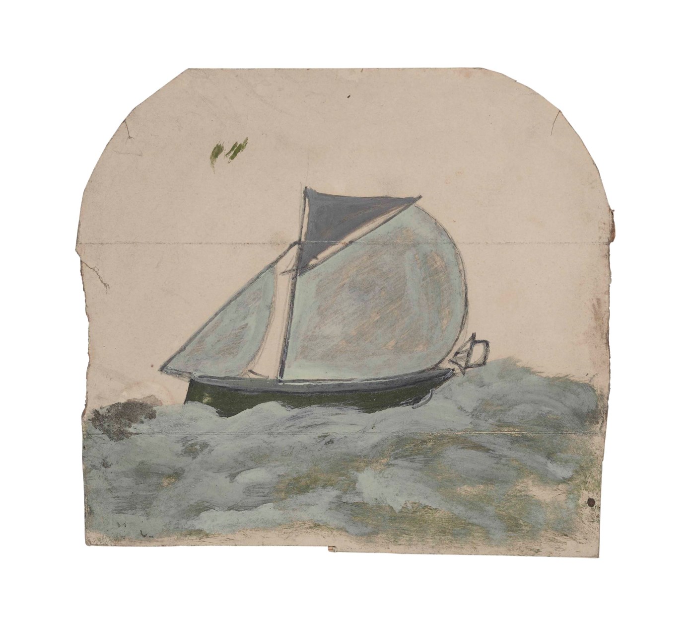 Alfred Wallis (1855-1942), Single-masted fishing boat | Christie's