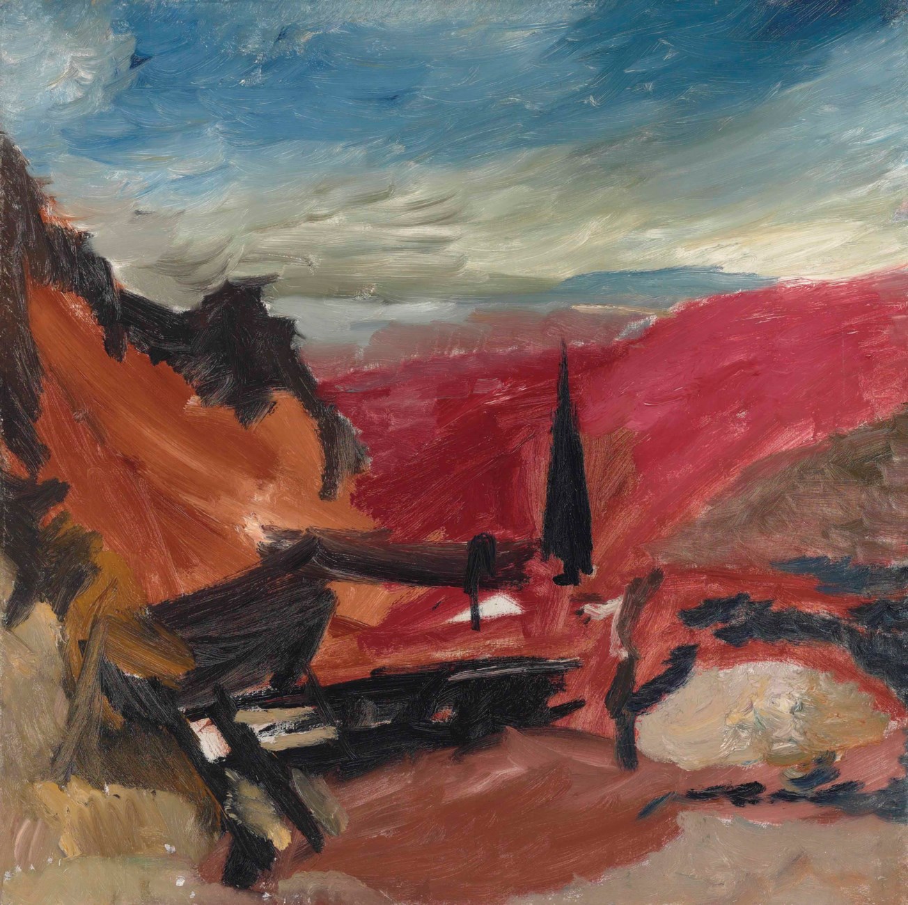 David Bomberg (1890-1957), Monastery of Ay Chrisostomos, Cyprus ...