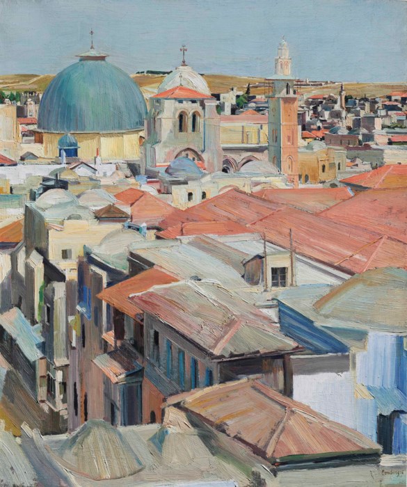 David Bomberg (1890-1957), Church of the Holy Sepulchre, Jerusalem ...