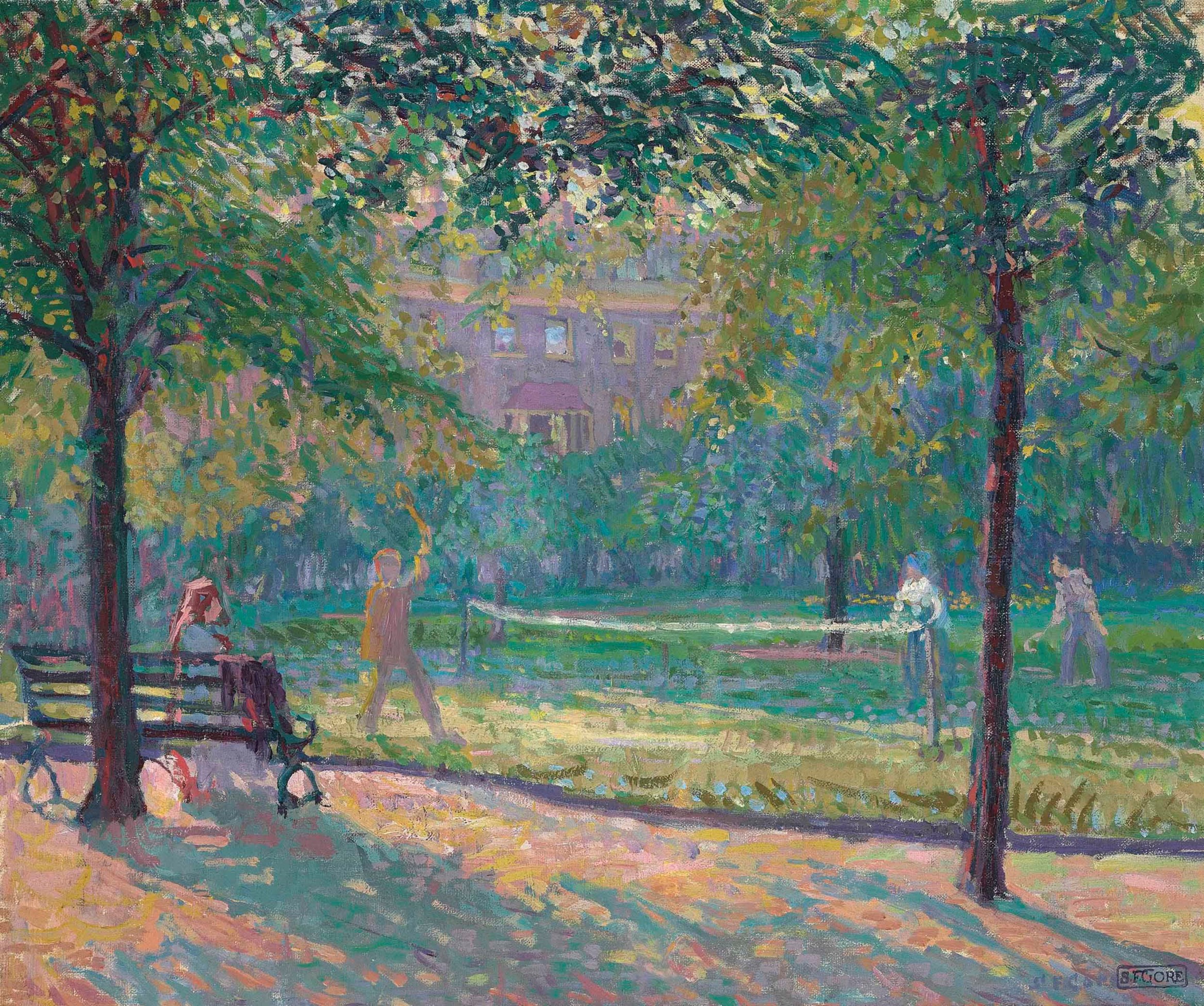Spencer Frederick Gore (1878-1914), Tennis in Mornington Crescent ...