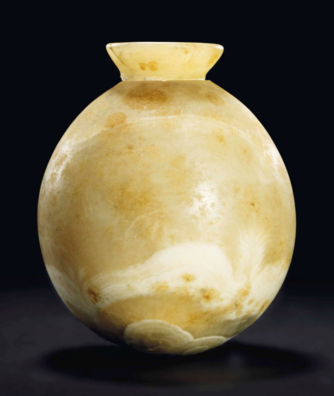 AN EGYPTIAN ALABASTER JAR, OLD KINGDOM, 4TH-6TH DYNASTY, CIRCA 2613 ...
