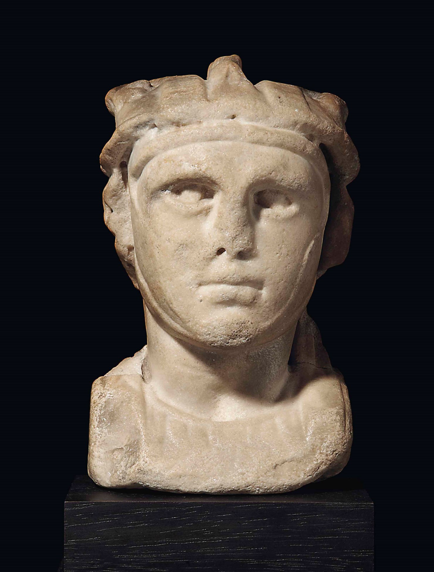 A ROMAN MARBLE HERM OF A HELLENISTIC RULER, CIRCA 1ST CENTURY A.D ...