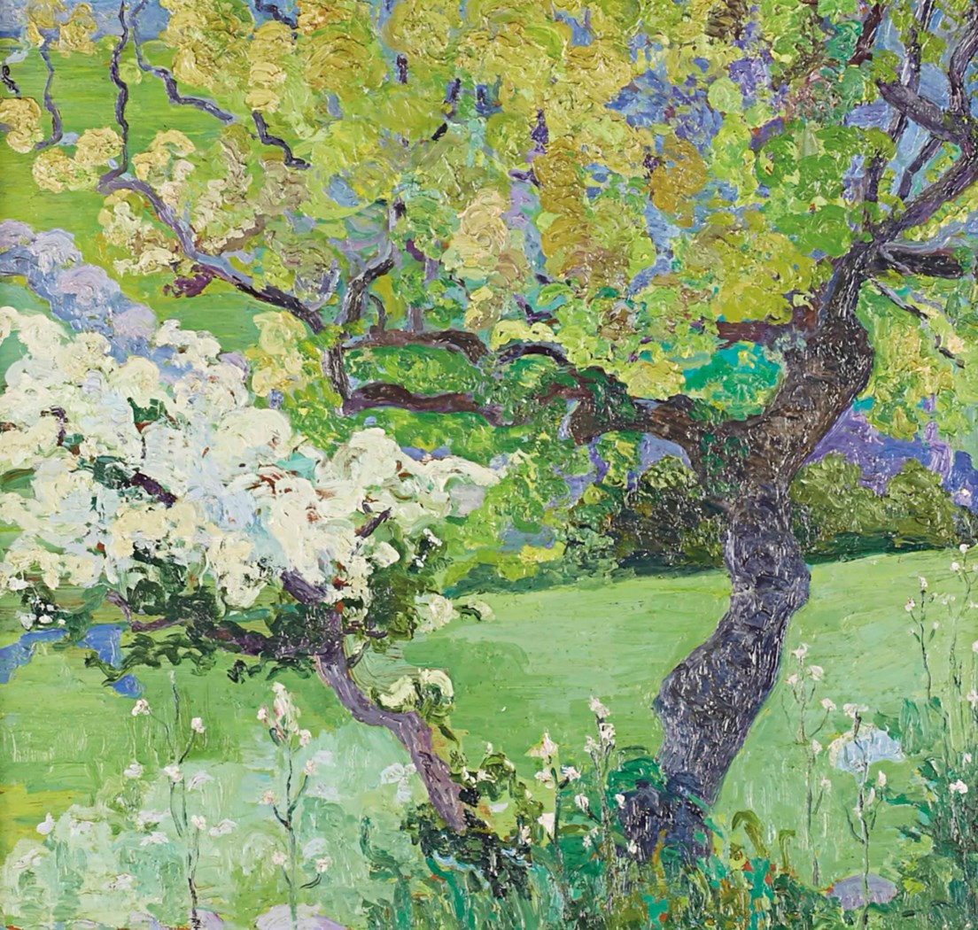 Hermenegildo Anglada Camarasa (Spanish, 1872-1959), Arboles floridos en ...
