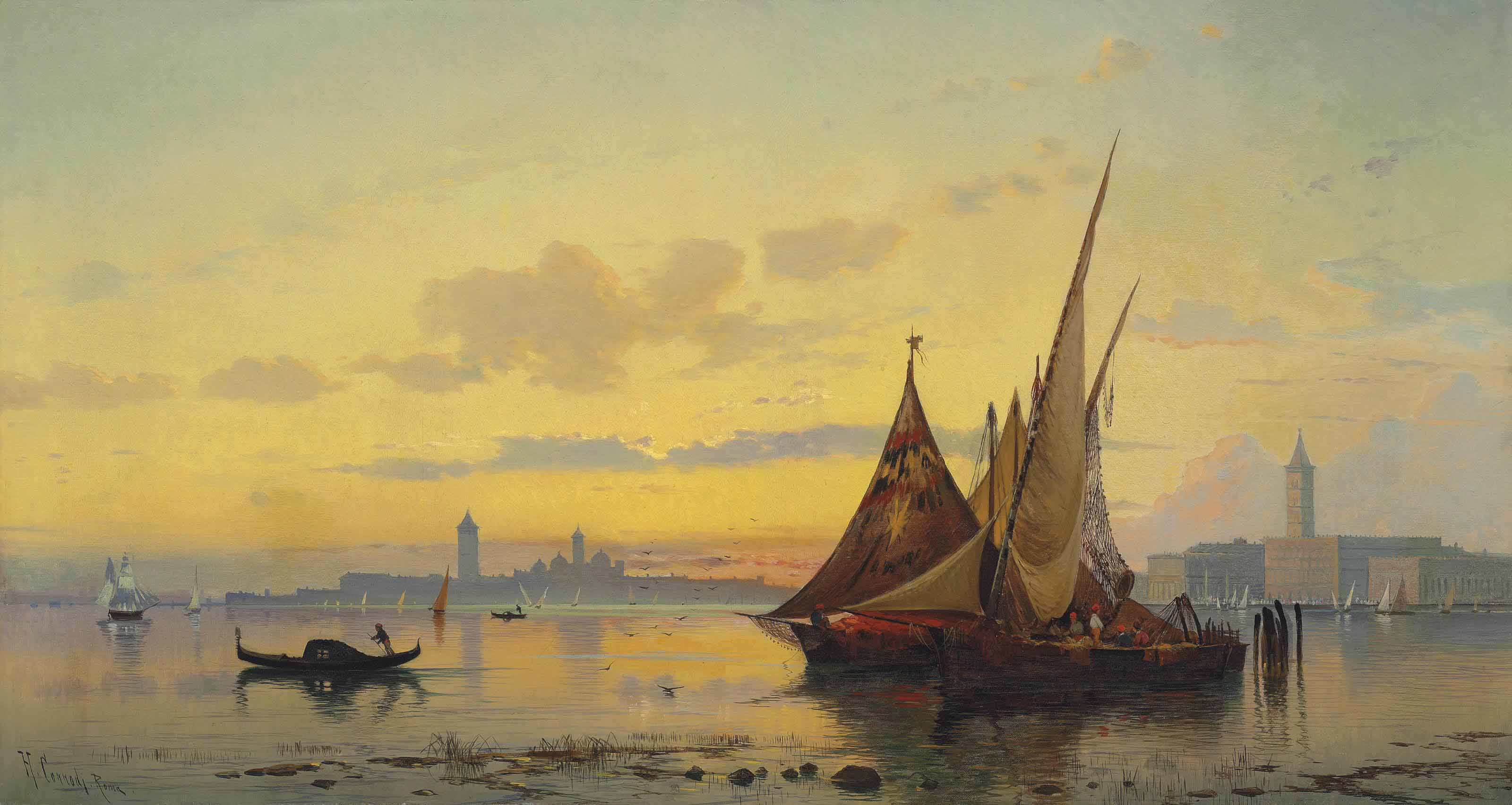 Camillo Giovanni Innocenti (Italian, 1871-1961), An evening in Paris ...