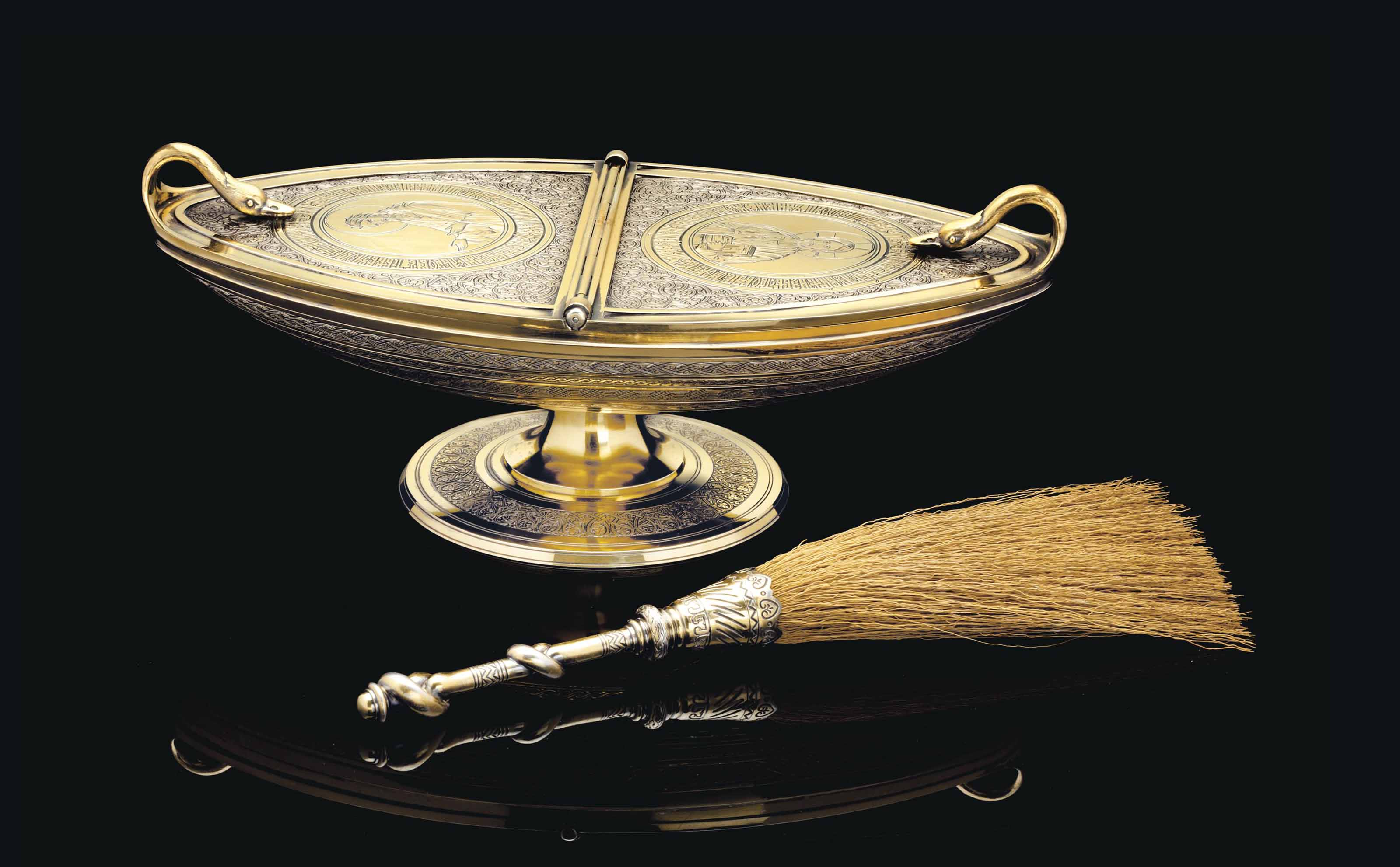 A SILVER-GILT ASPERSORIUM [KROPIL’NITSA]