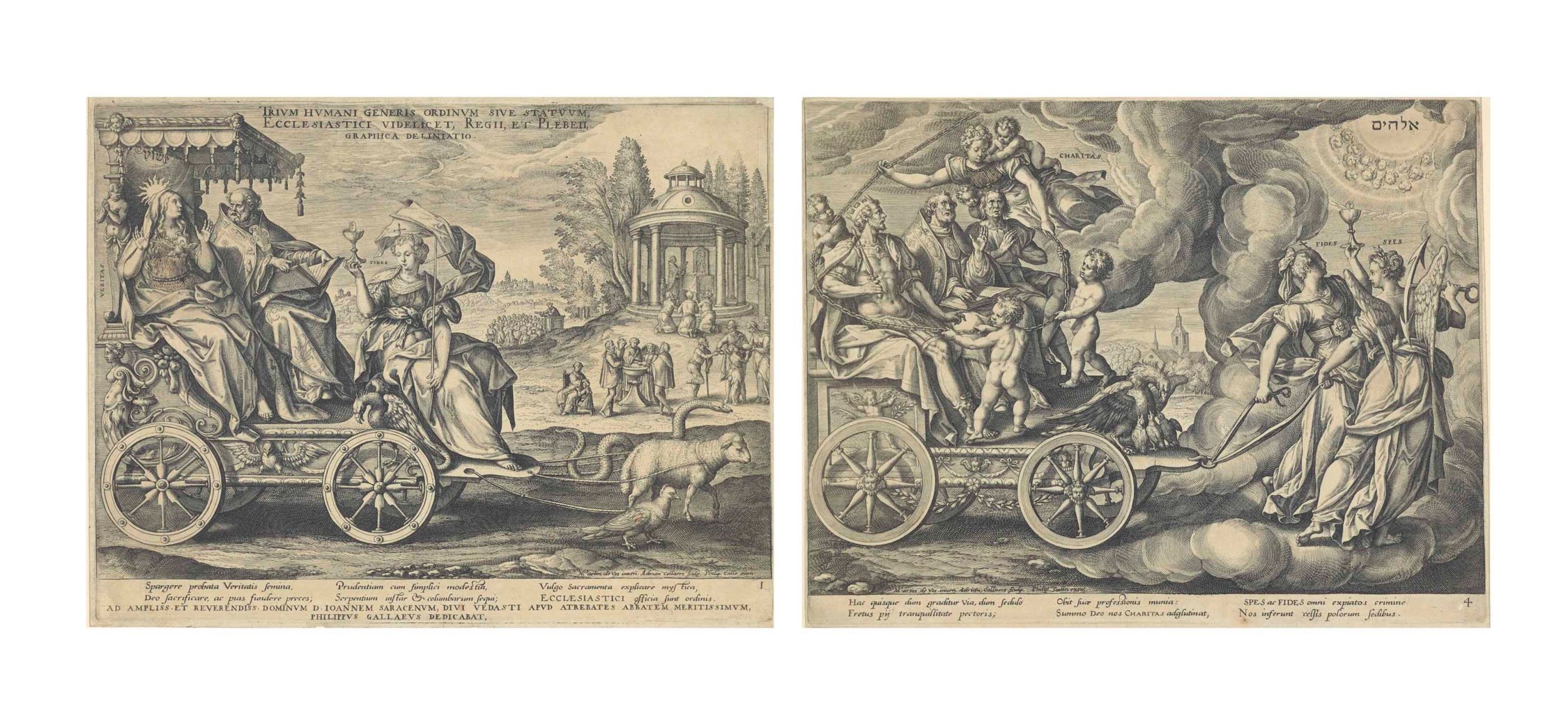 Adriaen Collaert after Maarten de Vos (1532-1603), The Divine Charge to ...