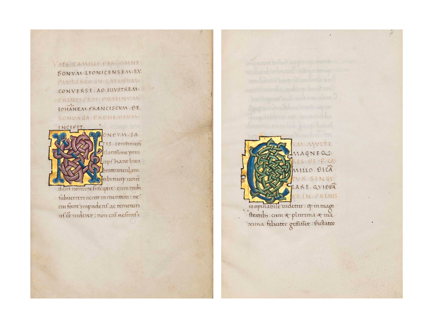 PLUTARCH, Life of Camillus, in the Latin translation of OGNIBENE DA ...