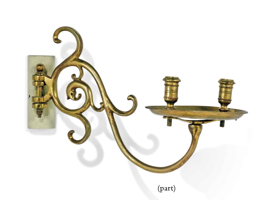 A DUTCH BRASS WALL-MOUNTED SCONCE, 18TH CENTURY | Christie's