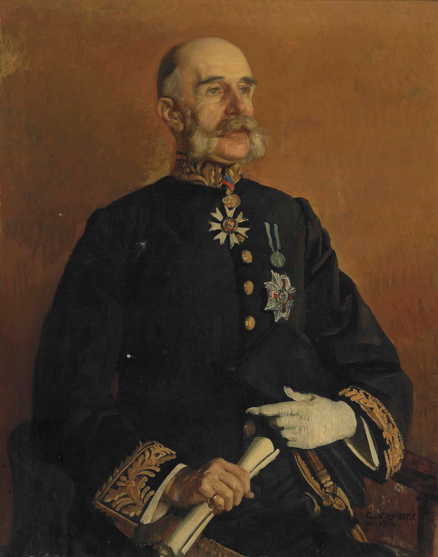 George Washington Lambert (1873-1930), Portrait of a courtier, probably ...