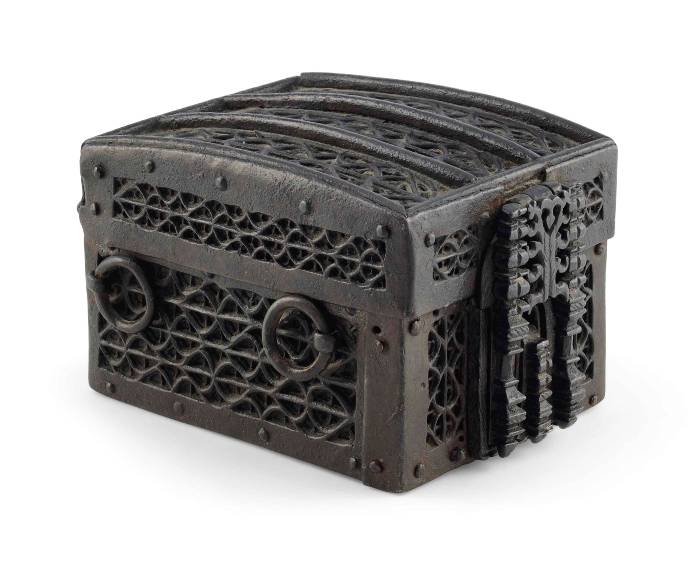 A RECTANGULAR STEEL ALMS BOX, FRENCH OR SPANISH, 15TH CENTURY | Christie's