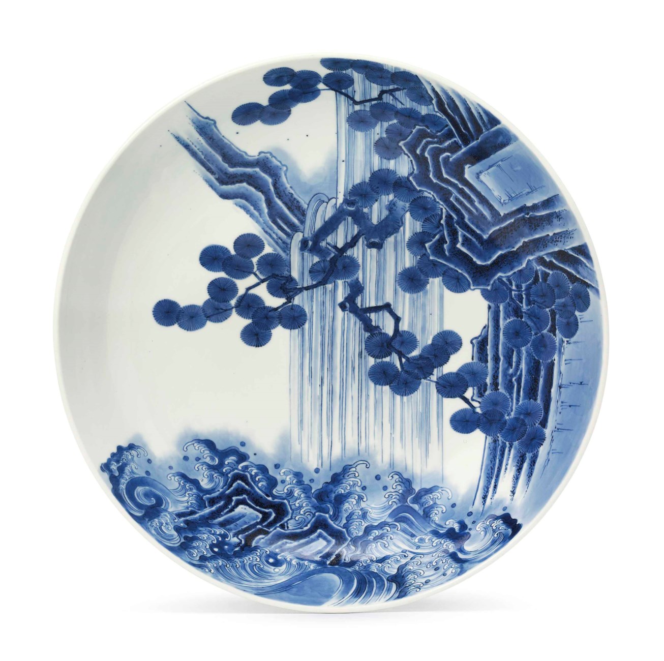 A Nabeshima Shakuzara [Large Dish], Edo period (late 17th-early 18th ...