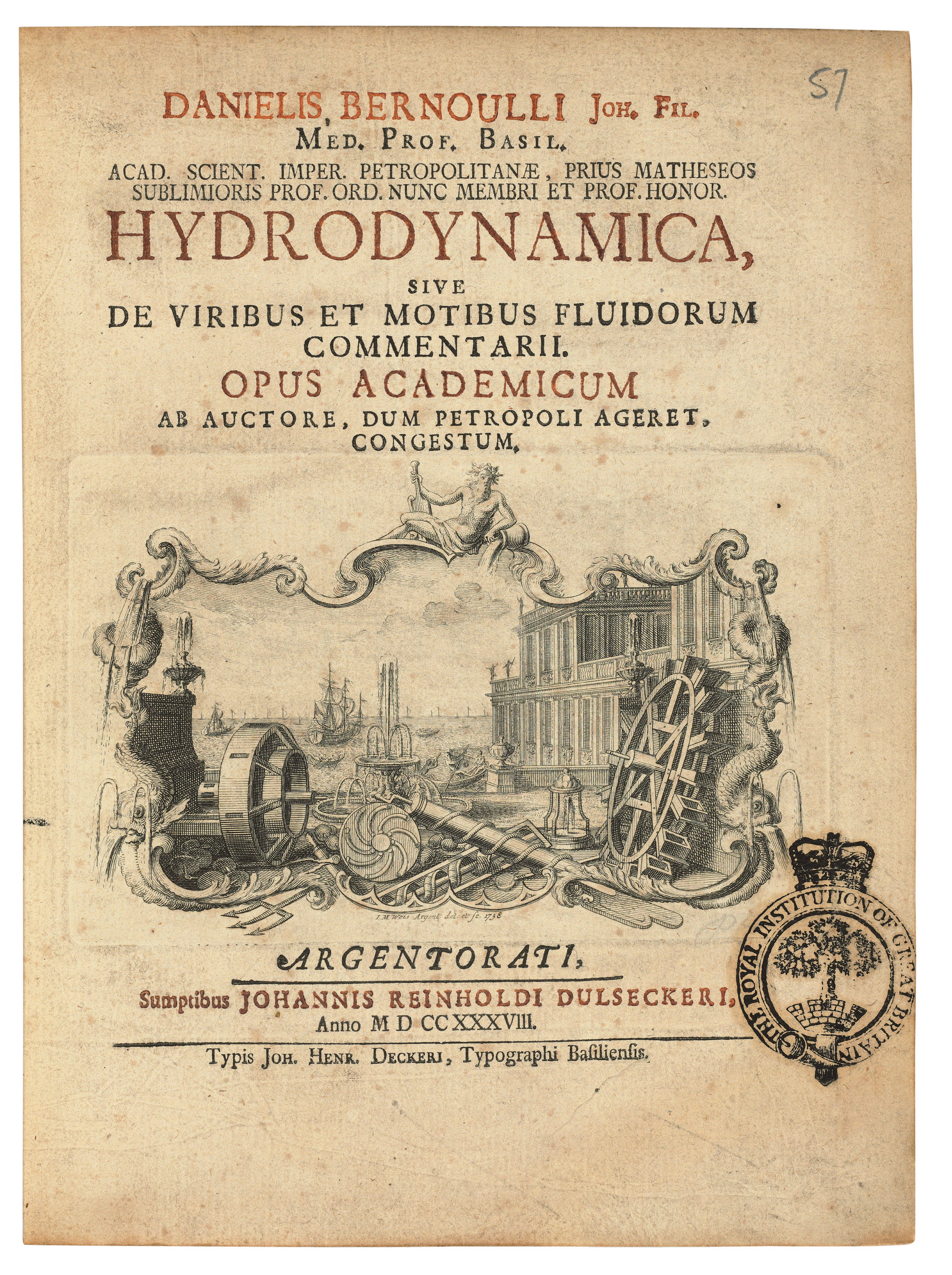 BERNOULLI, Jacob (1654-1703) Ars conjectandi, opus posthumum ...