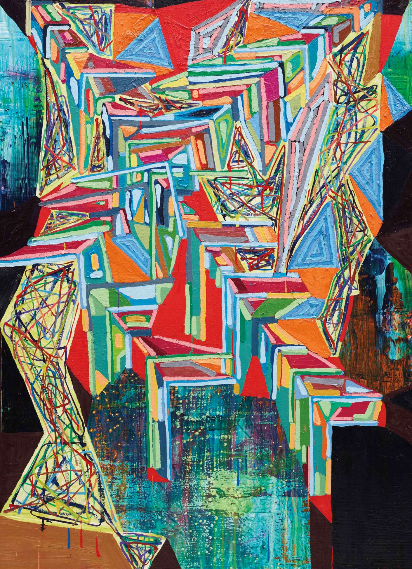 Steve Roden (B. 1964), if dunes dream and reds sleep in pairs ...