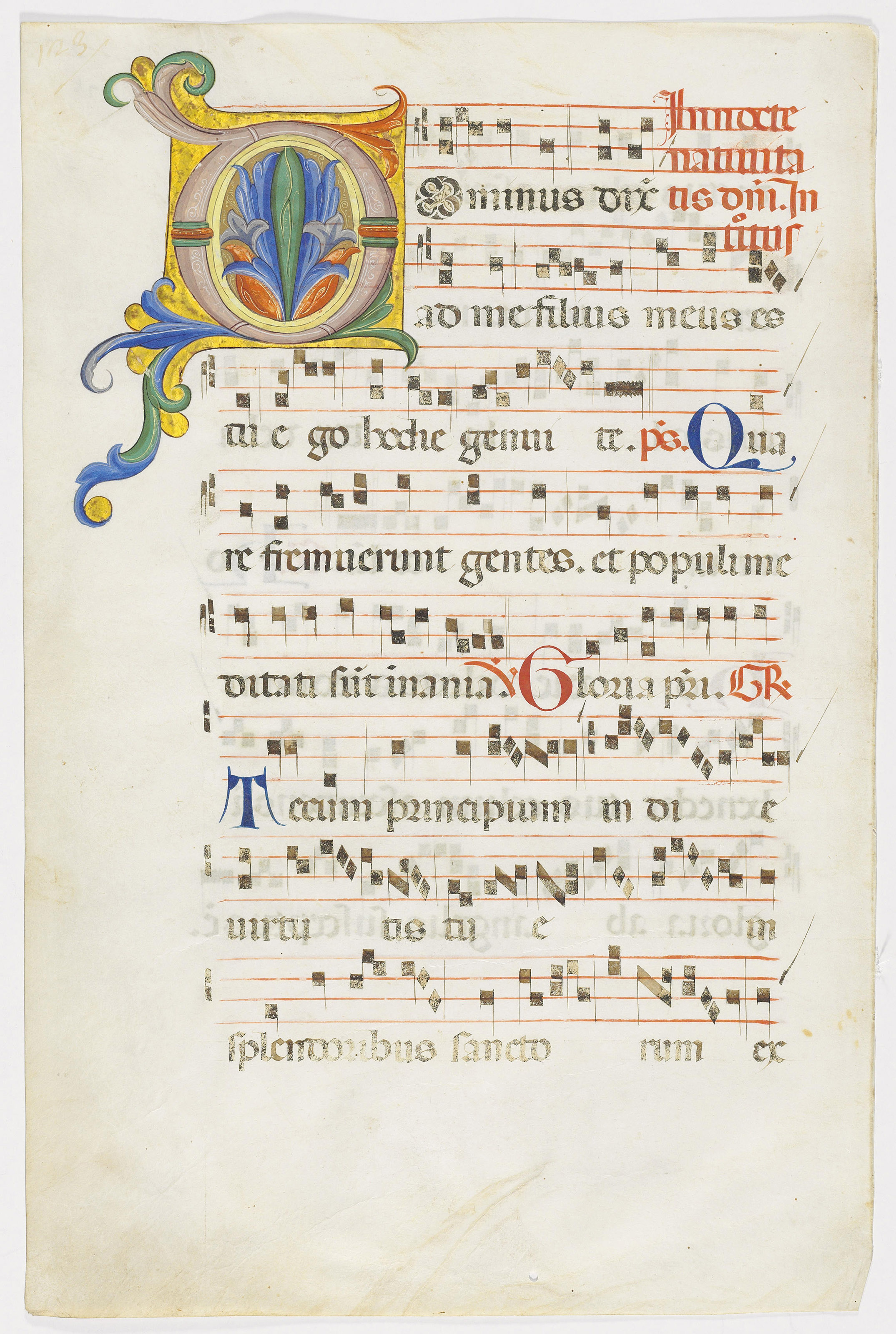 A BIFOLIUM FROM AN ILLUMINATED BIBLE [southern France or Spain, mid ...