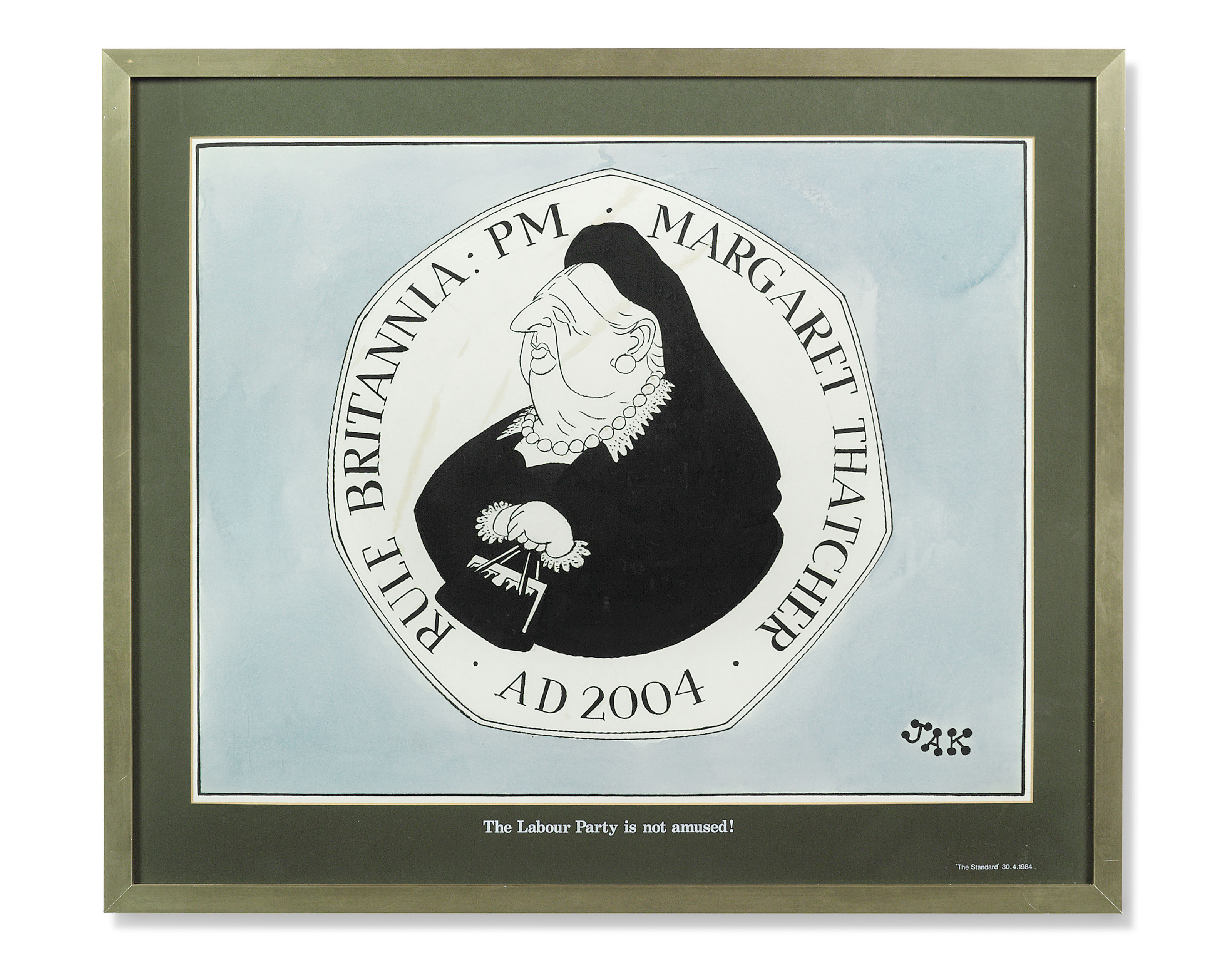 A SATIRICAL CARICATURE, JAK – RAYMOND JACKSON (1927-1997) | Christie’s