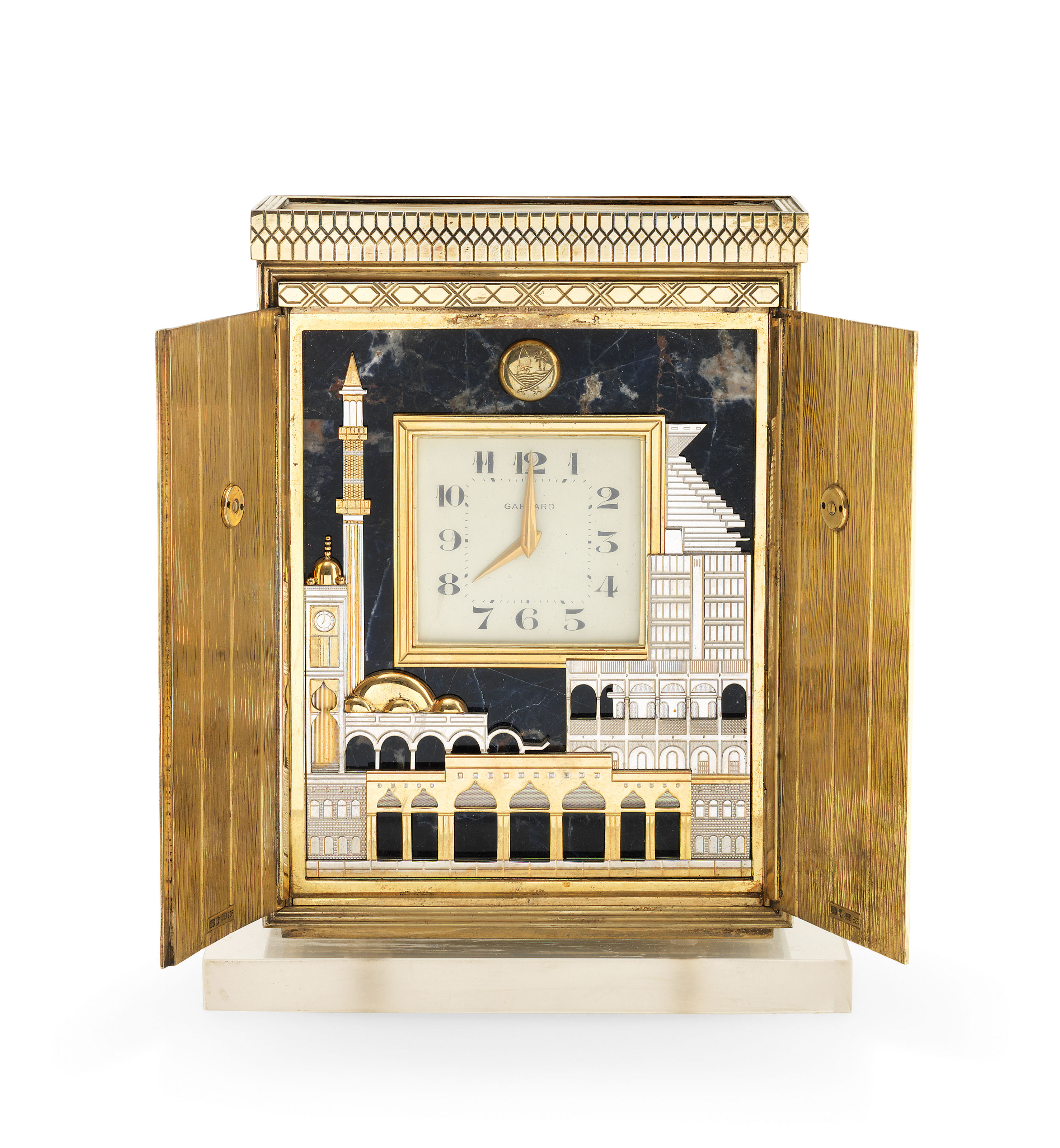 A SILVER DESK CLOCK, BY GARRARD & CO., 1980s | Christie’s