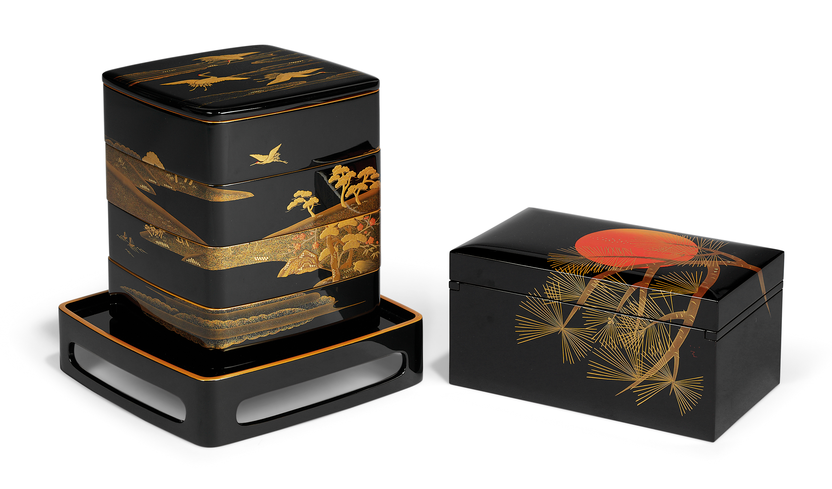 TWO JAPANESE LACQUER BOXES, LATE 20TH CENTURY | Christie’s