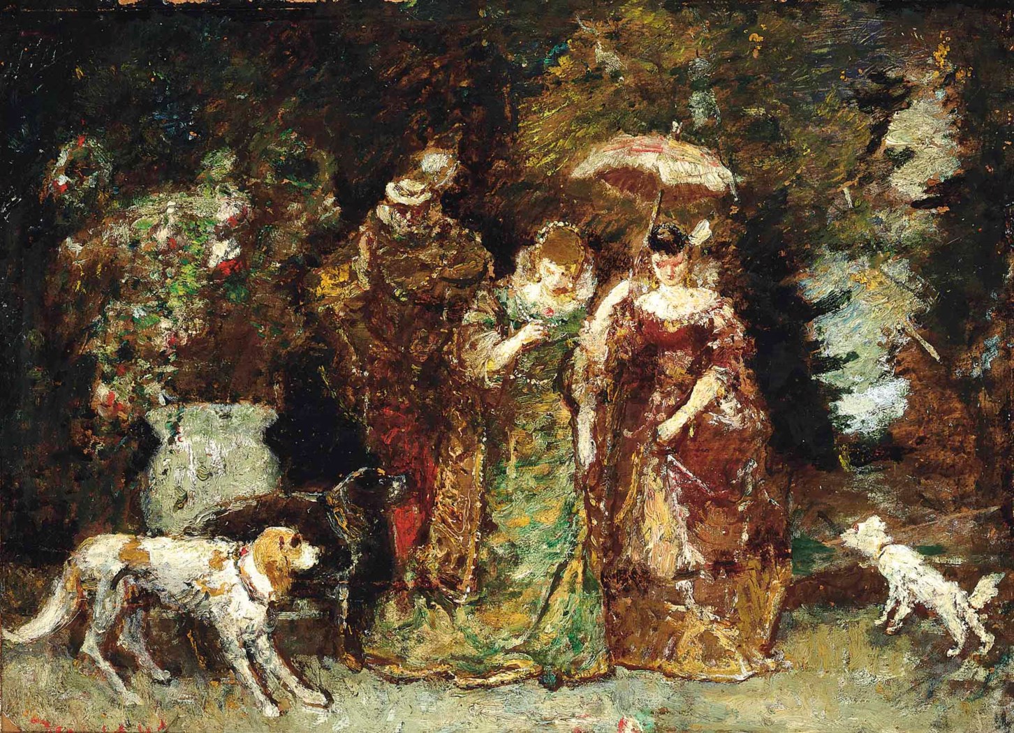 Adolphe Joseph Thomas Monticelli (French, 1824-1886), A gathering in ...