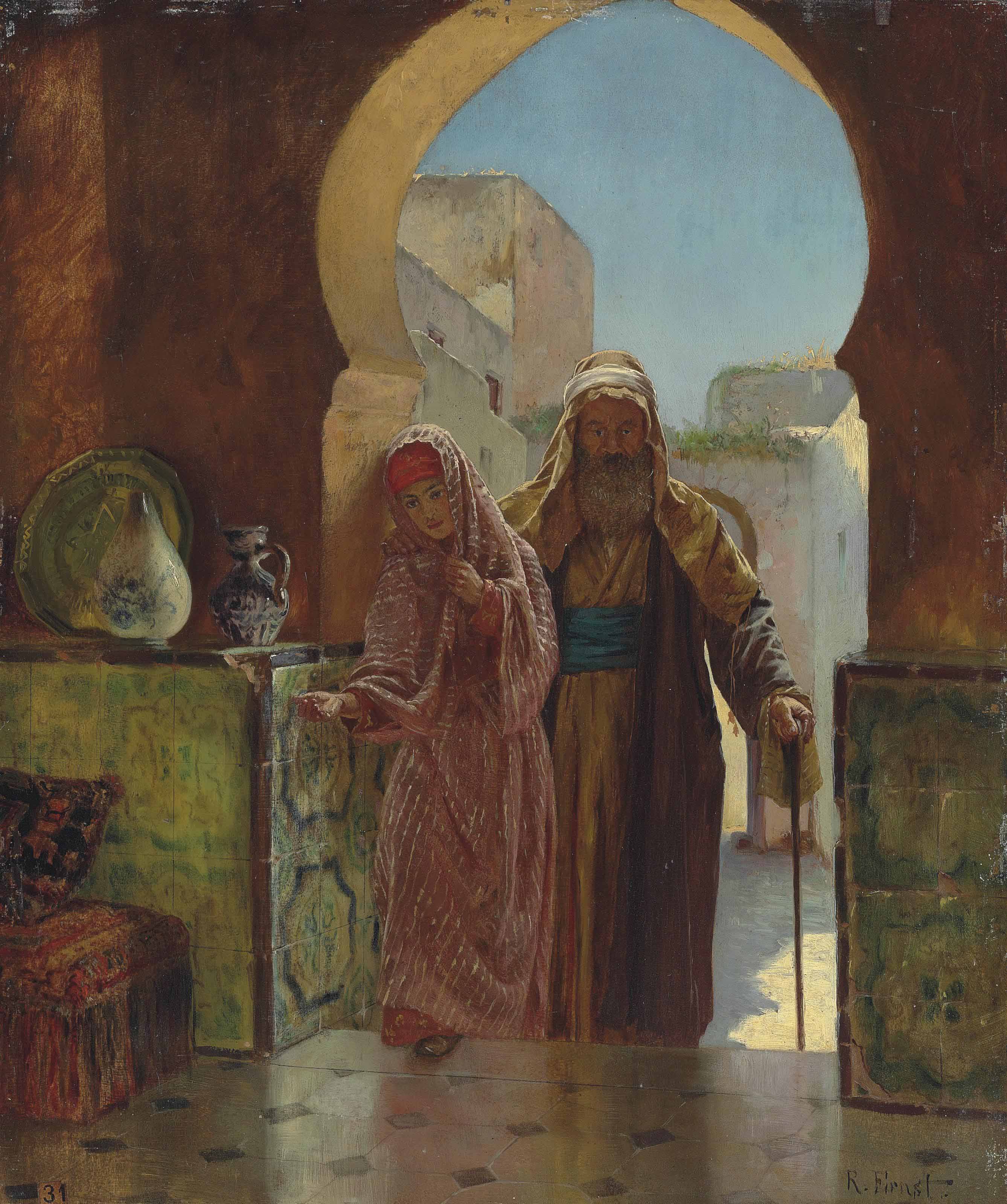 Augustus Osborne Lamplough (British, 1877-1930), Cairo at dusk, Egypt ...