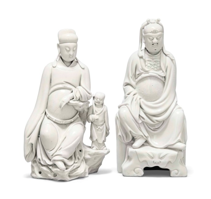 TWO DEHUA FIGURES, 17TH CENTURY AND LATER | Christie's