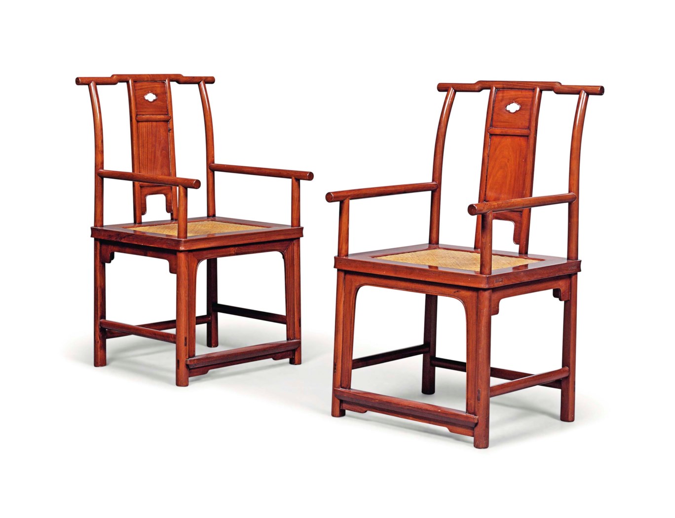 A PAIR OF HUALI OFFICIAL'S HAT CHAIRS, 20TH CENTURY | Christie's
