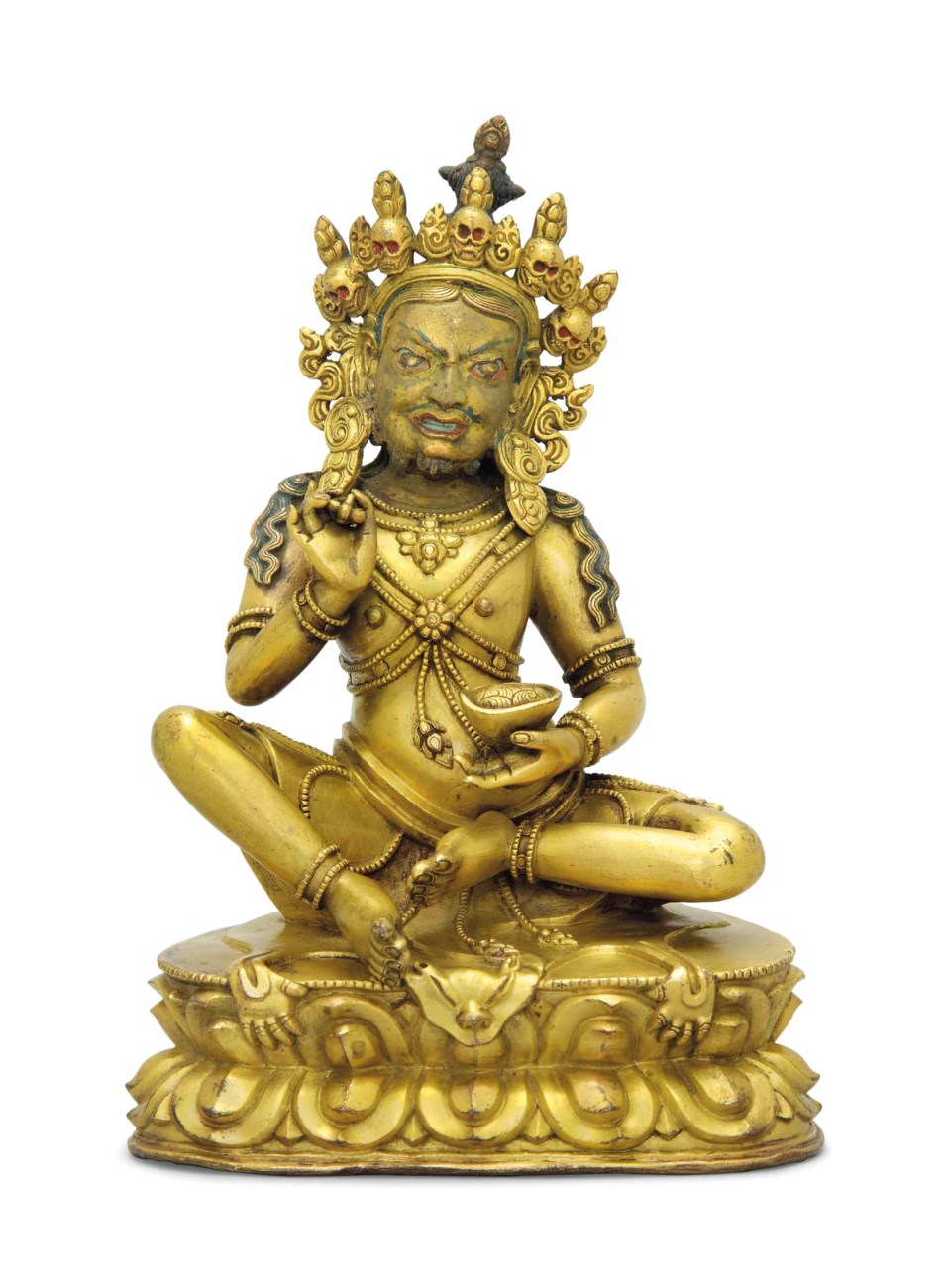 A GILT BRONZE FIGURE OF DHARMAPALA, 18TH-19TH CENTURY | Christie's