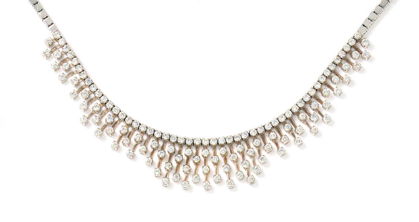 A diamond fringe necklace, A diamond fringe necklace | Christie's