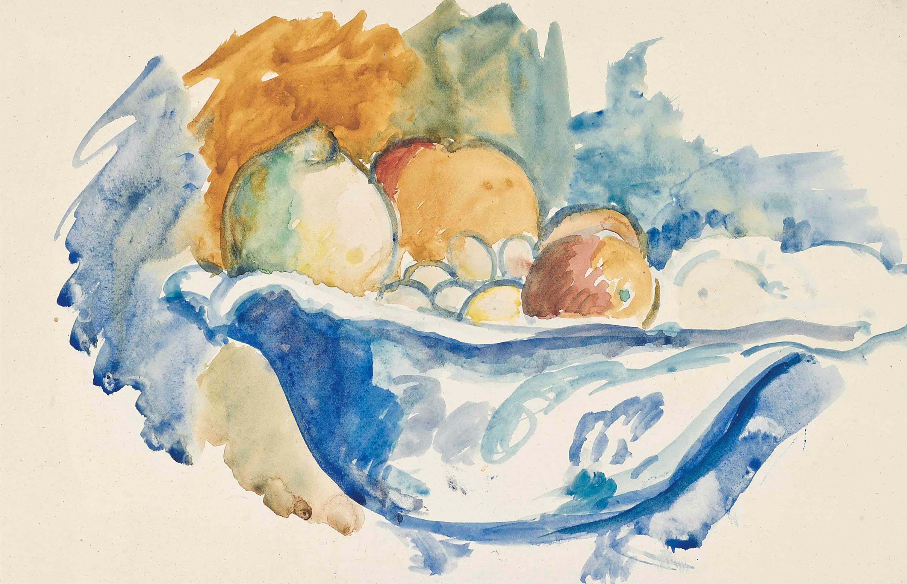 Sir Matthew Smith (1879-1959), Still life with fruit; and Provençal ...