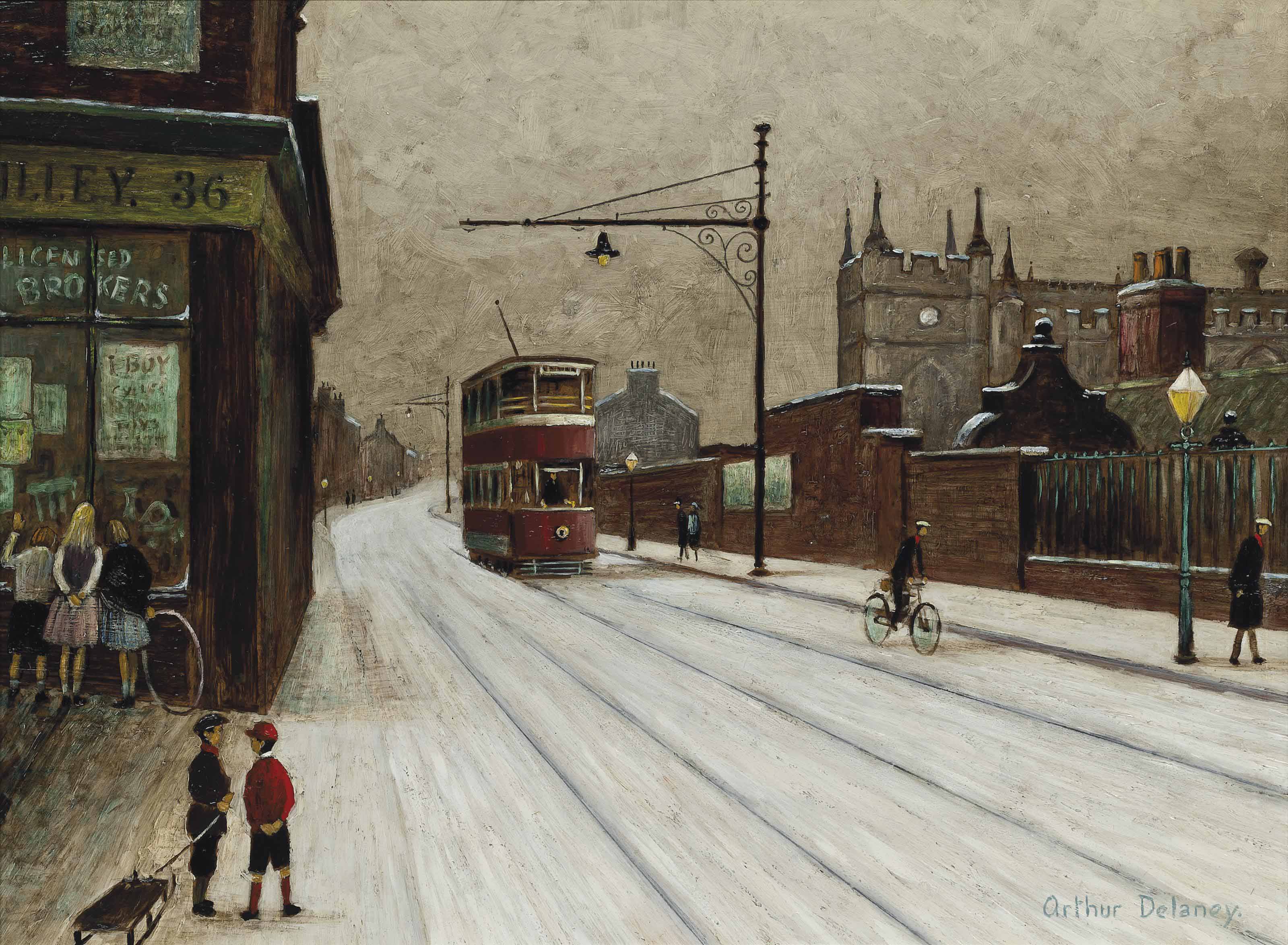 Arthur Delaney (1927-1987) , Lancashire Hill, Stockport | Christie's