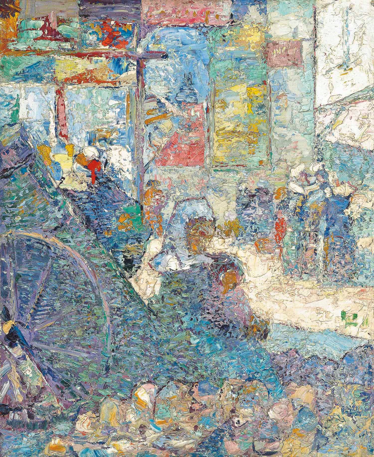 Alfred Wolmark (1877-1961), The Market Place, Concarneau | Christie's