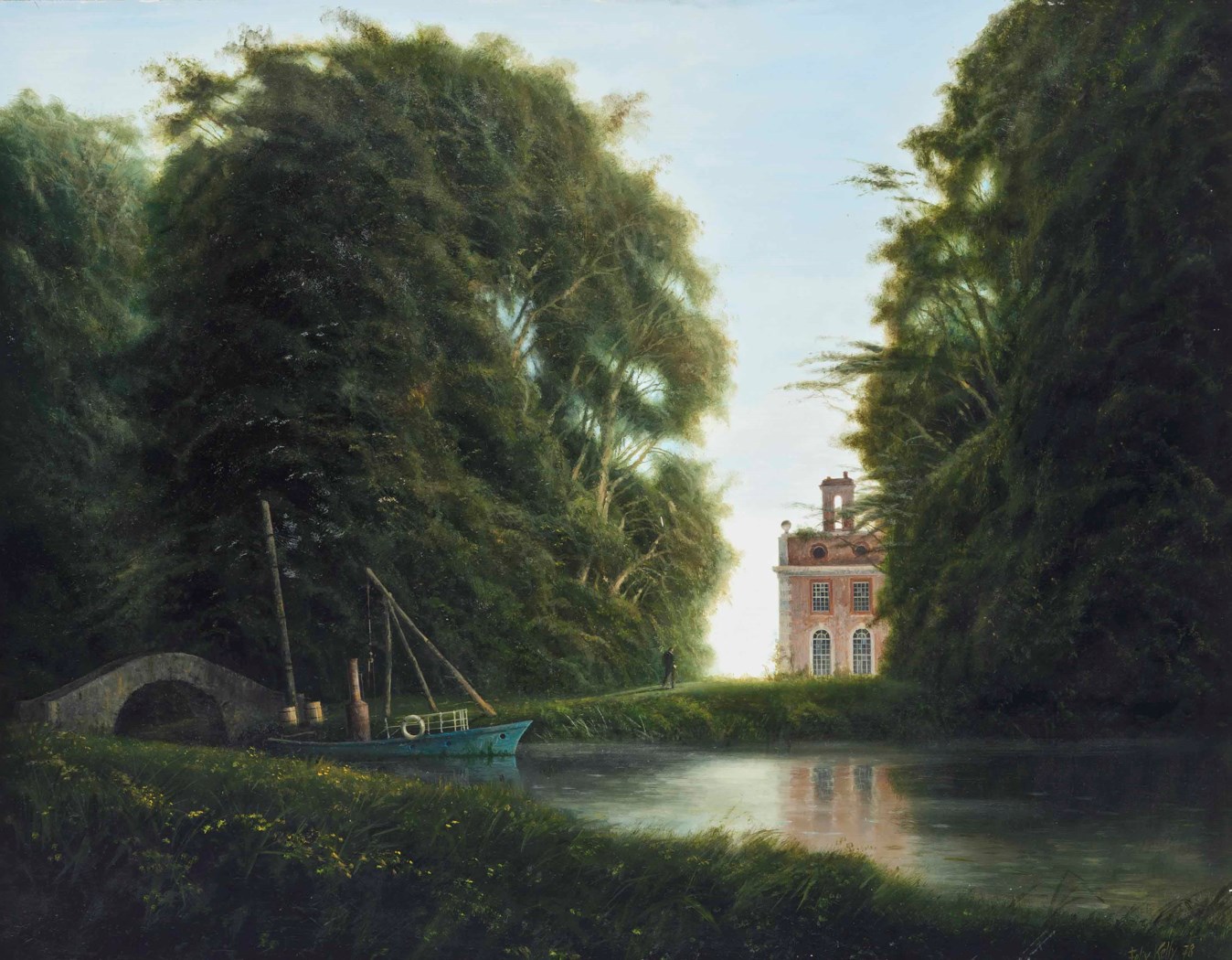 Felix Kelly (1916-1994), Canal through the park | Christie's