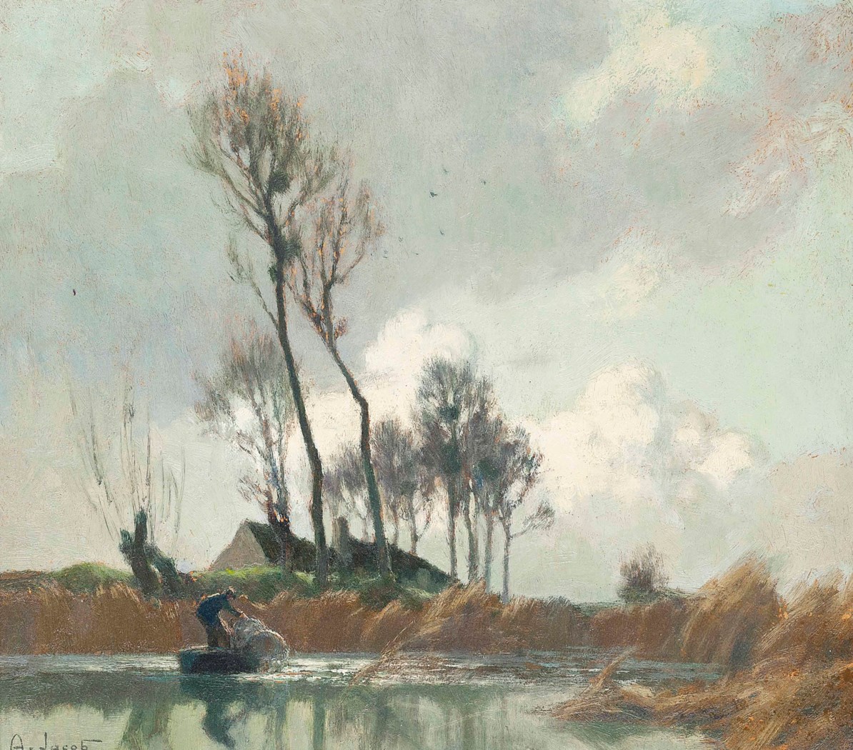 Alexandre-Louis Jacob (FRENCH, 1876-1972), Le Pècheur | Christie's