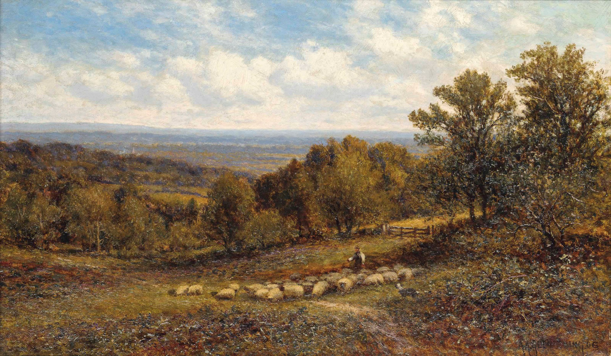 Alfred Augustus Glendening, Snr. (1840-1910), Near Dorking, Surrey ...
