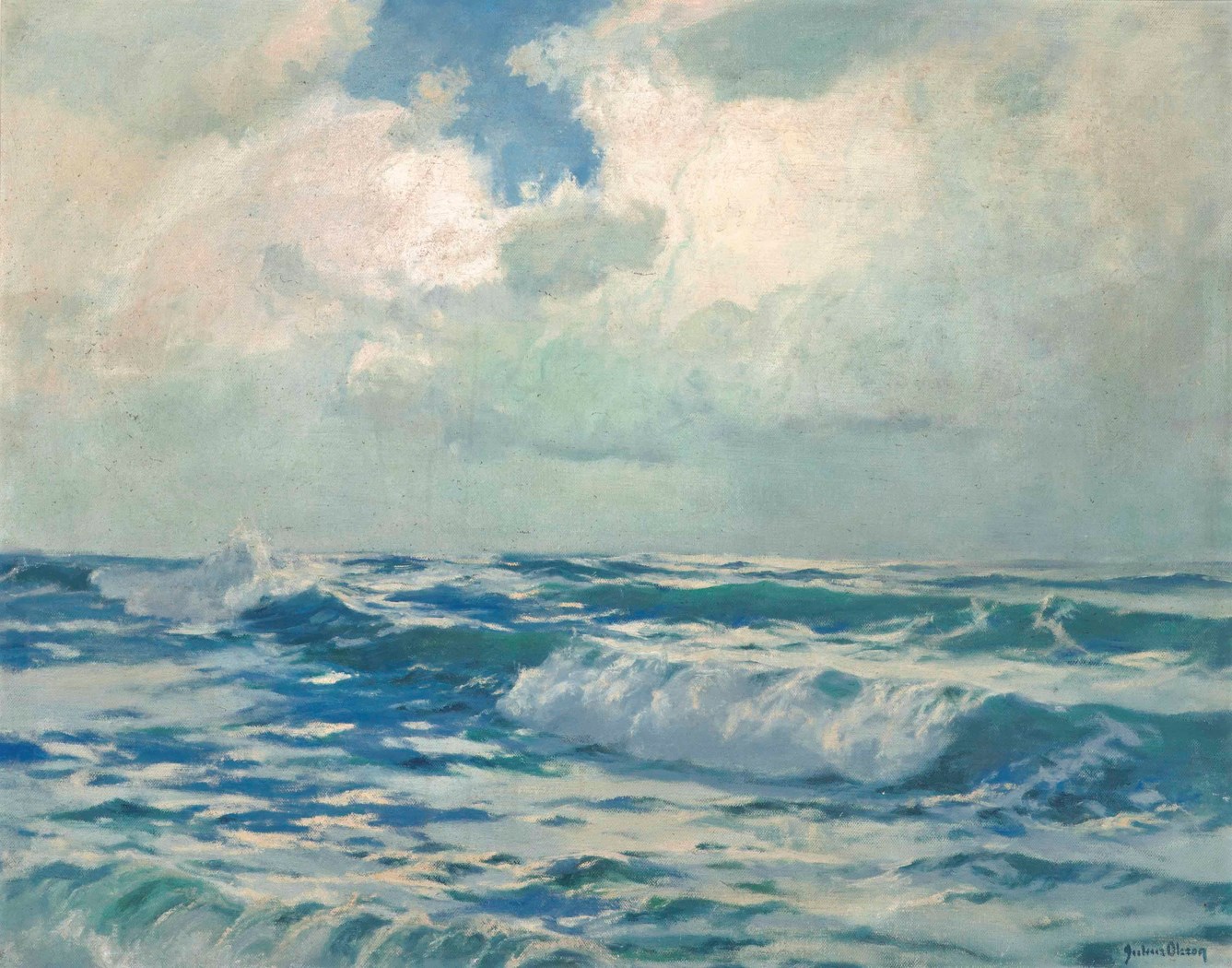 Julius Olsson, R.A., R.B.A., P.R.O.I., R.W.A., N.E.A.C. (1864-1942 ...