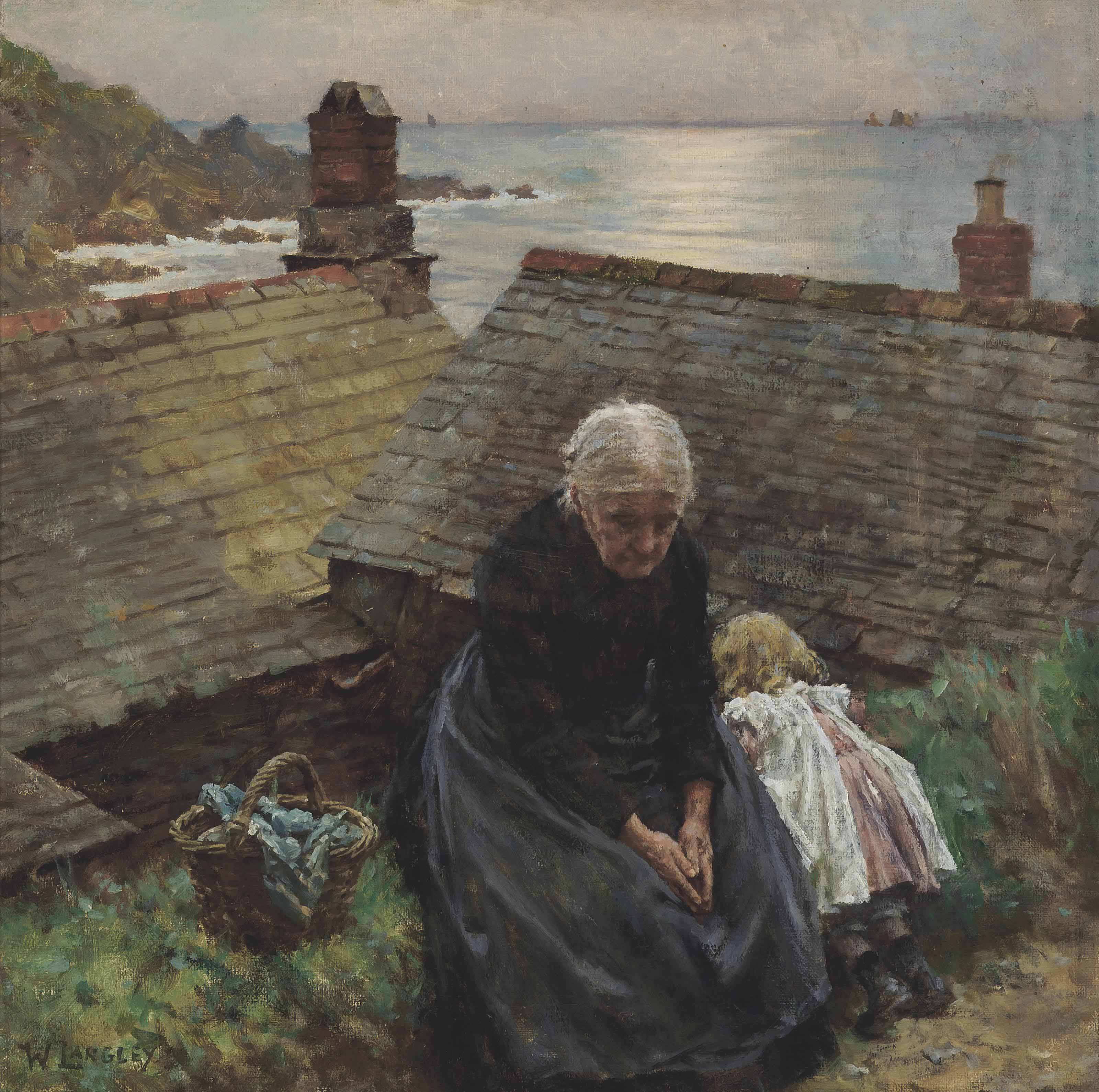 Walter Langley, R.I. (1852-1922) , Meditation | Christie's