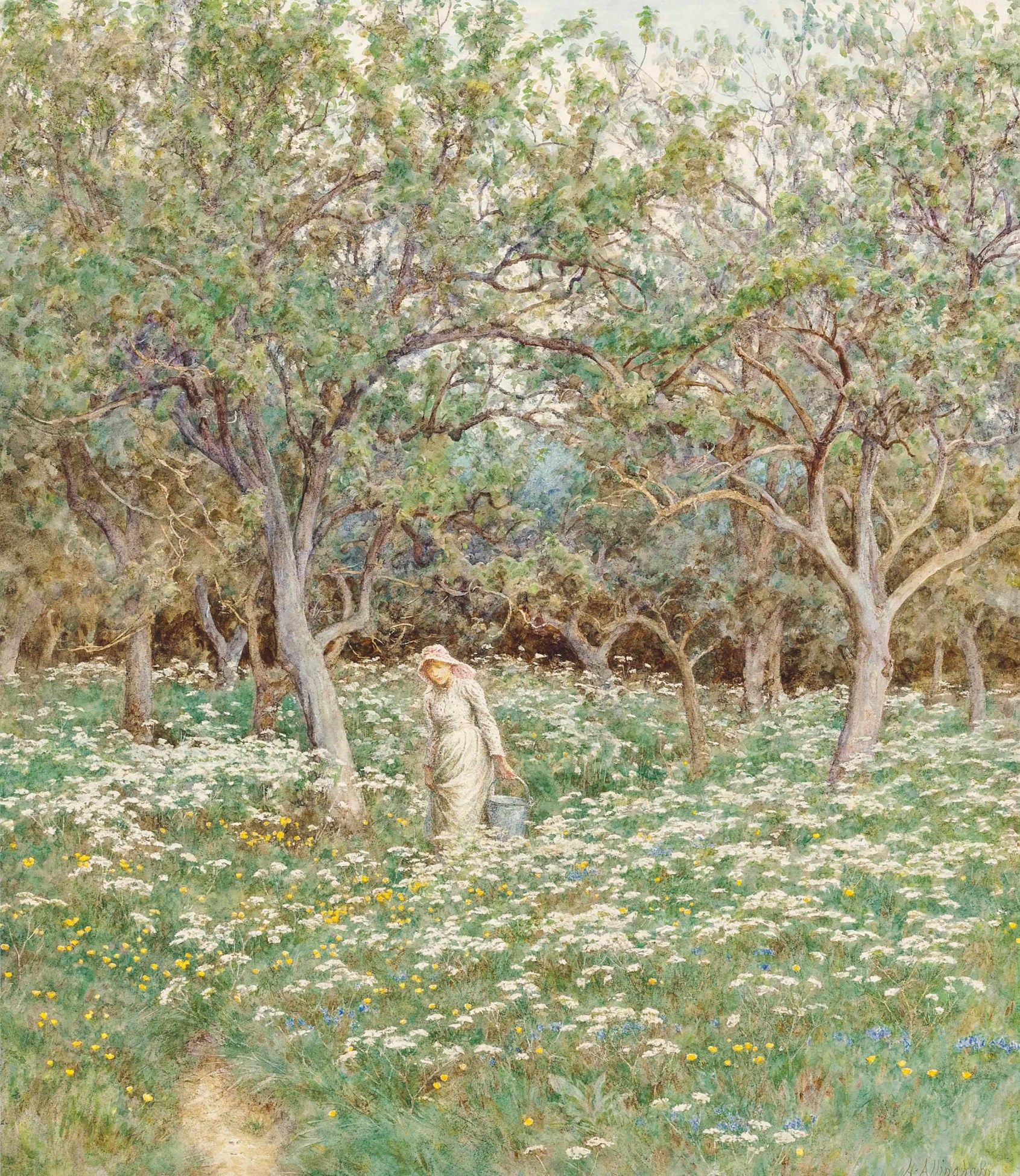 Helen Allingham, R.W.S. (1848-1926), Woodland flowers | Christie's