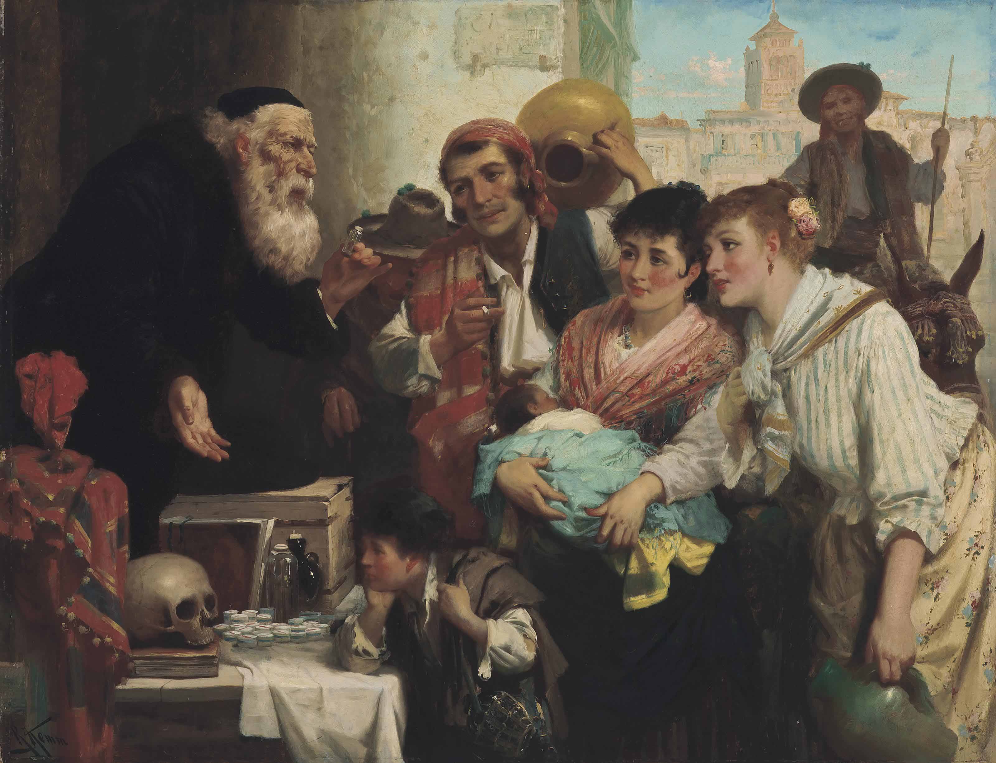 Edwin Harris, R.B.S.A. (1855-1906), A quiet moment | Christie's