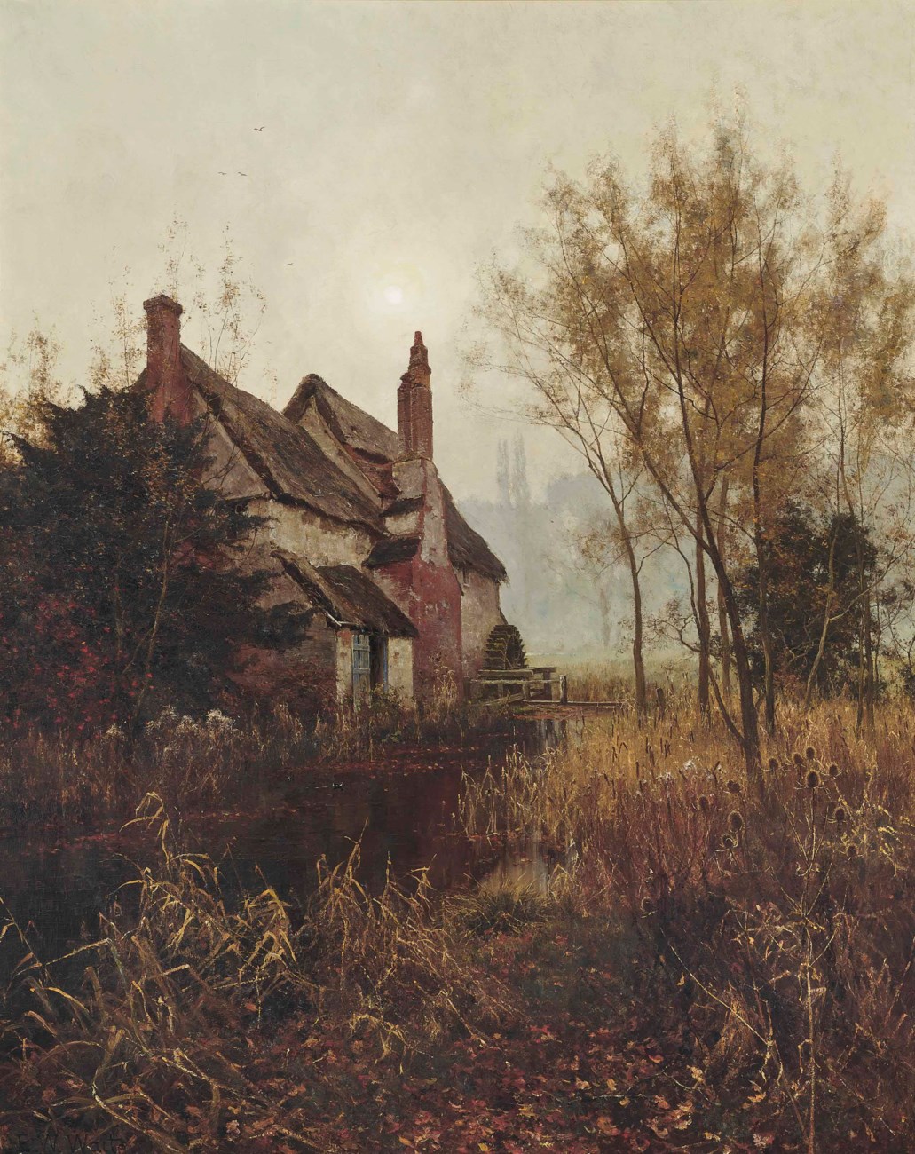 Edward Wilkins Waite, R.B.A. (1854-1924), Reposing in decay serene ...