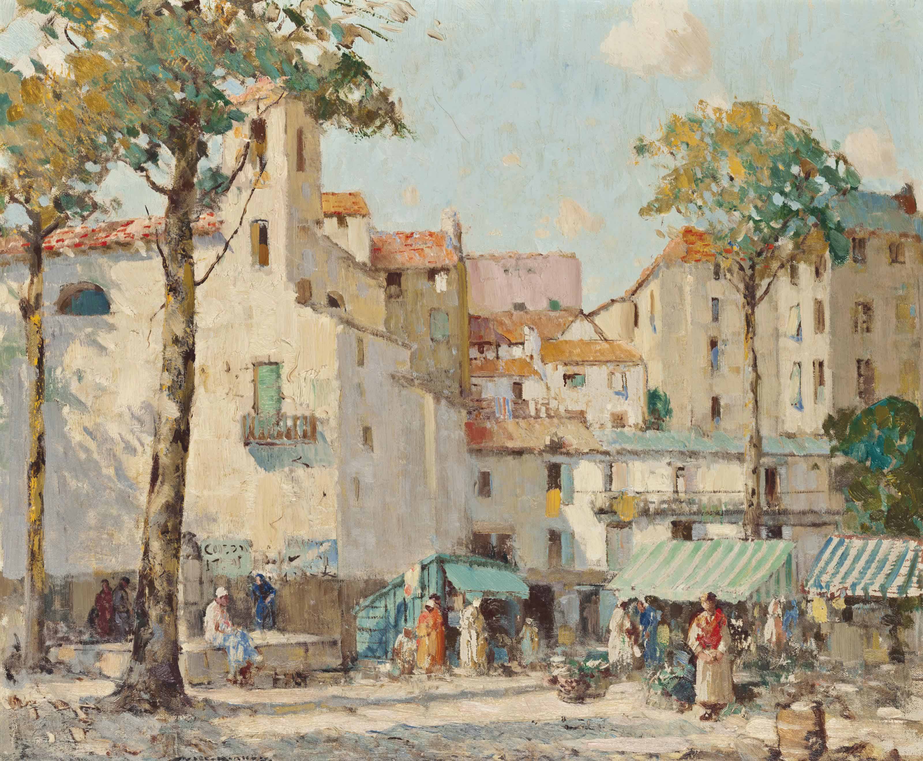 William Kay Blacklock (1872-1924), Market day, Bruges | Christie's