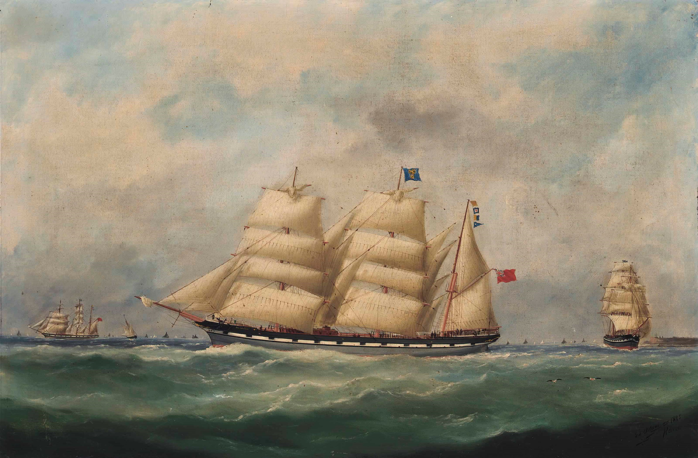 Marie-Edouard Adam (1847-1929), The John Paterson in three positions ...