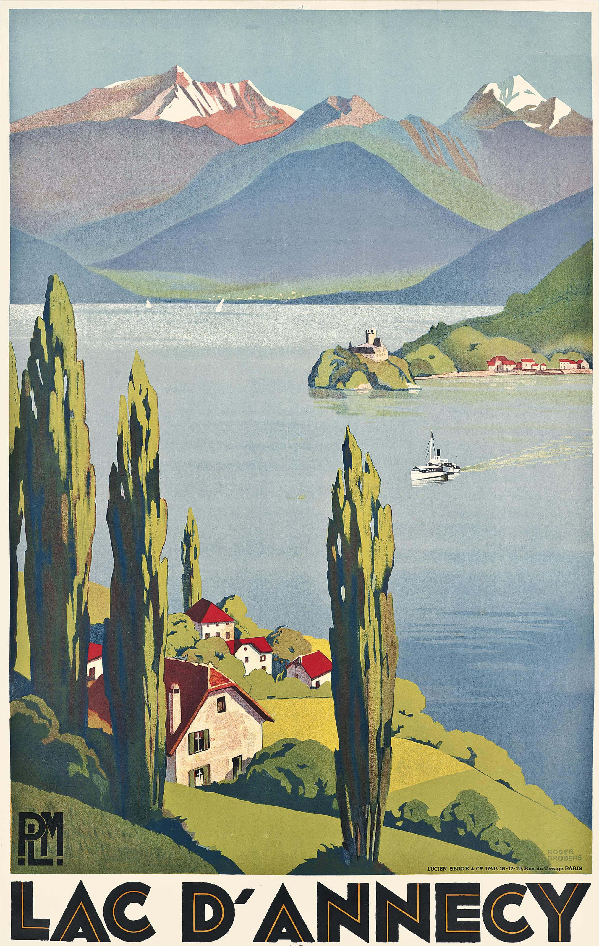 Roger Broders (1883-1953) , LAC D'ANNECY | Christie's