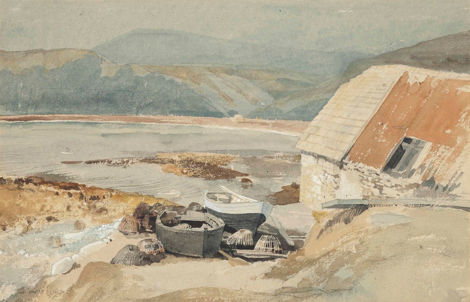Charles Knight, R.W.S., R.O.I. (1901-1990), Chapmans Pool, Dorset ...